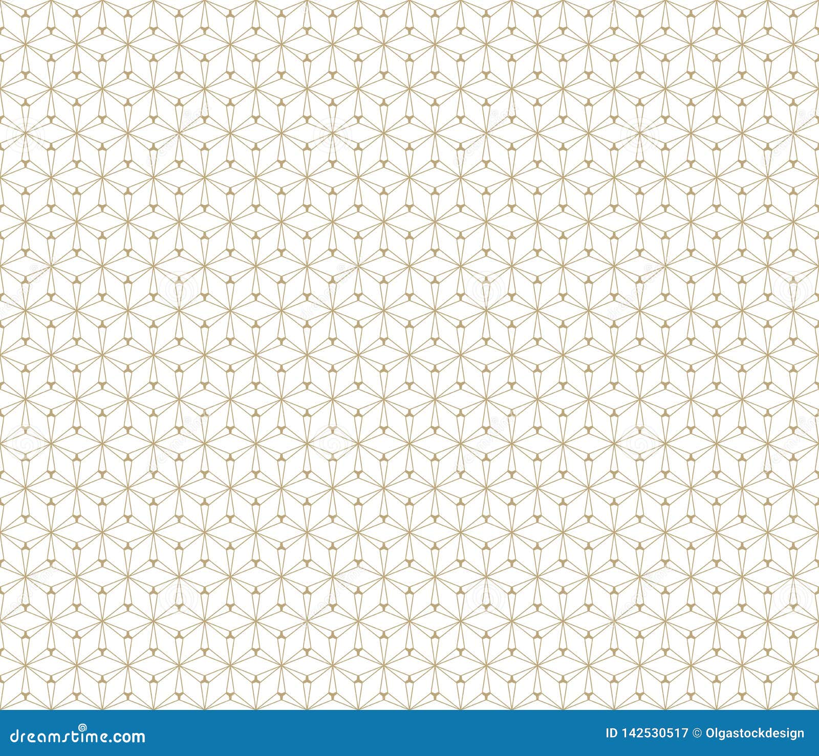 Golden Vector Seamless Pattern. Subtle Linear White and Gold Geometric ...