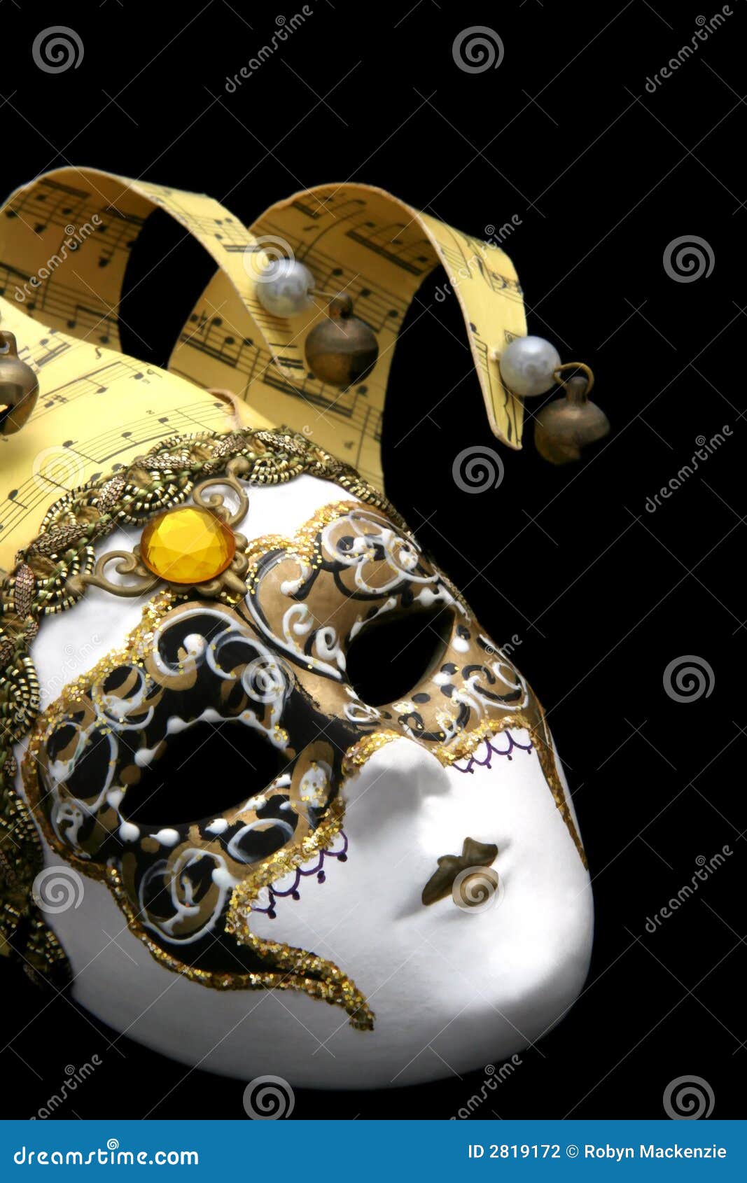 Old Golden Venetian Masks Stock Photo | CartoonDealer.com #77071002