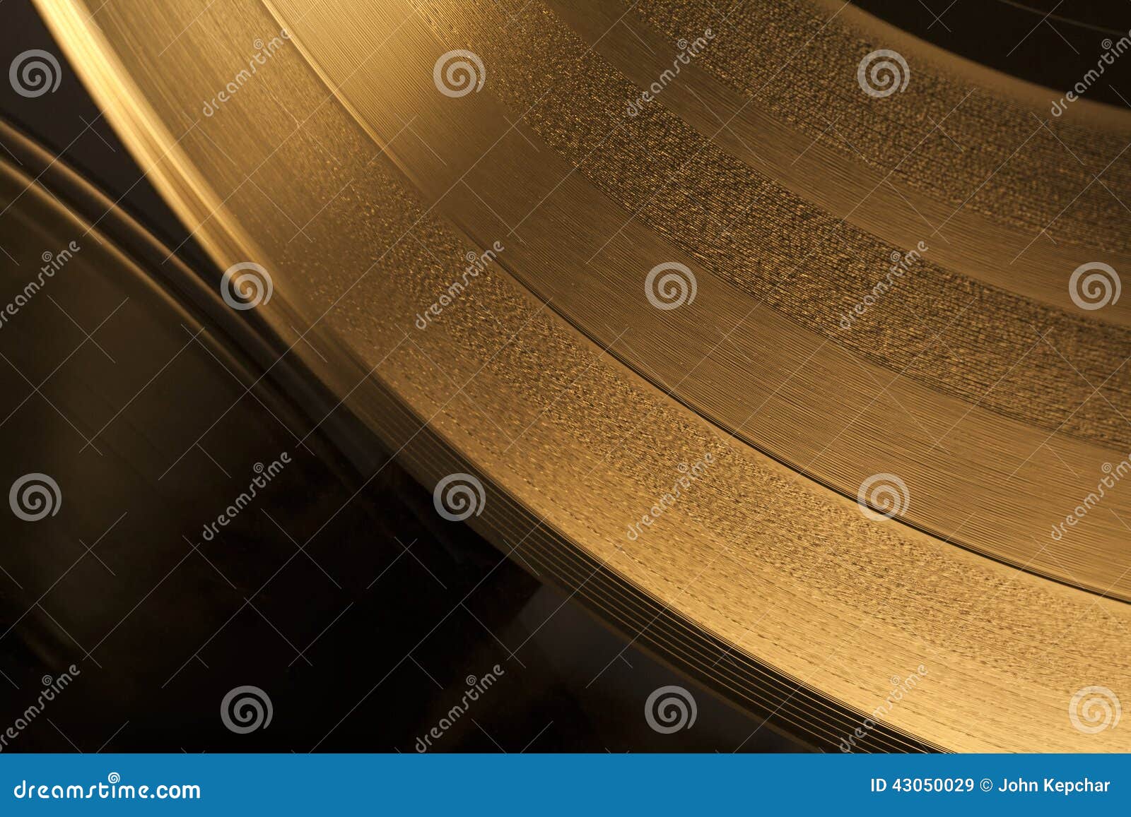Golden Vinyl Record stock image. Image of text, audio - 43050029