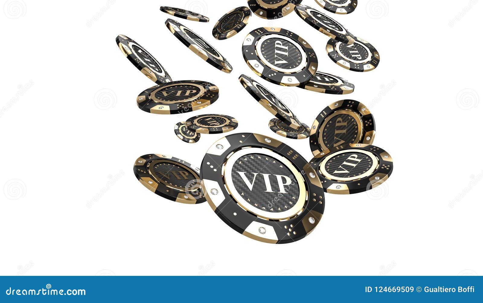 Golden vip casino chip 3d stock illustration. Illustration of gambling ...
