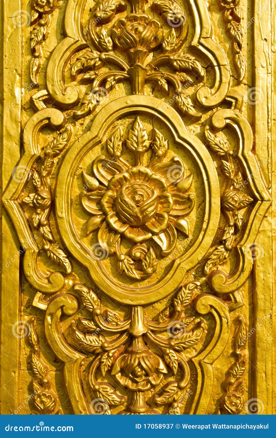 Golden wall stock image. Image of architecture, religion - 17058937