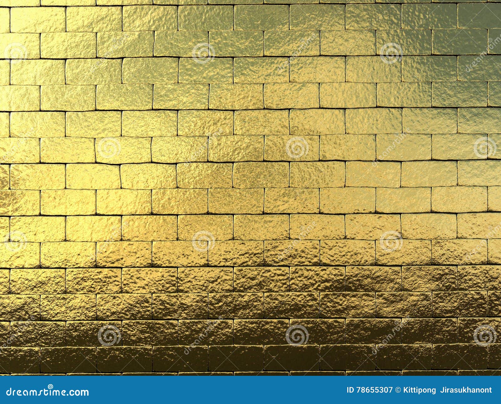 Golden Wall Texture With Stucco Sculptures In A Thai Temple. Royalty ...