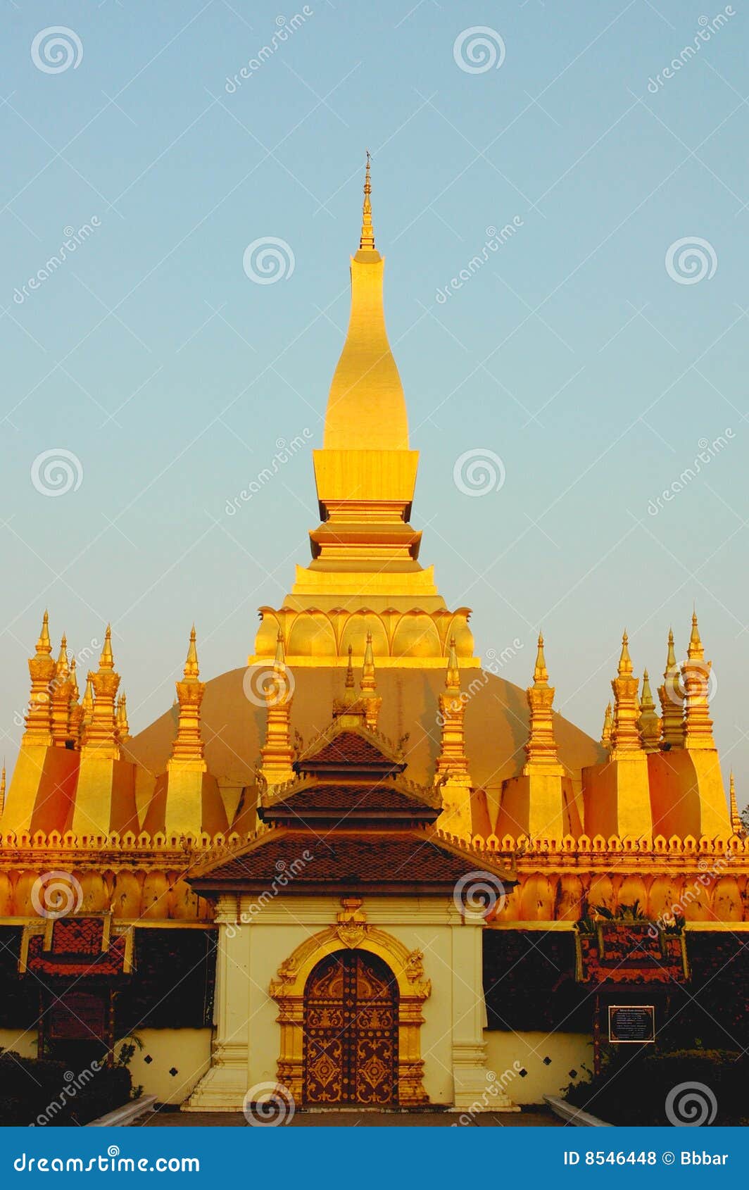 Golden Wat in Laos stock photo. Image of site, lamaist - 8546448