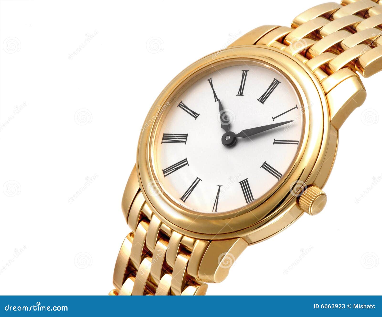 Golden watch stock image. Image of gold, golden, carat - 6663923