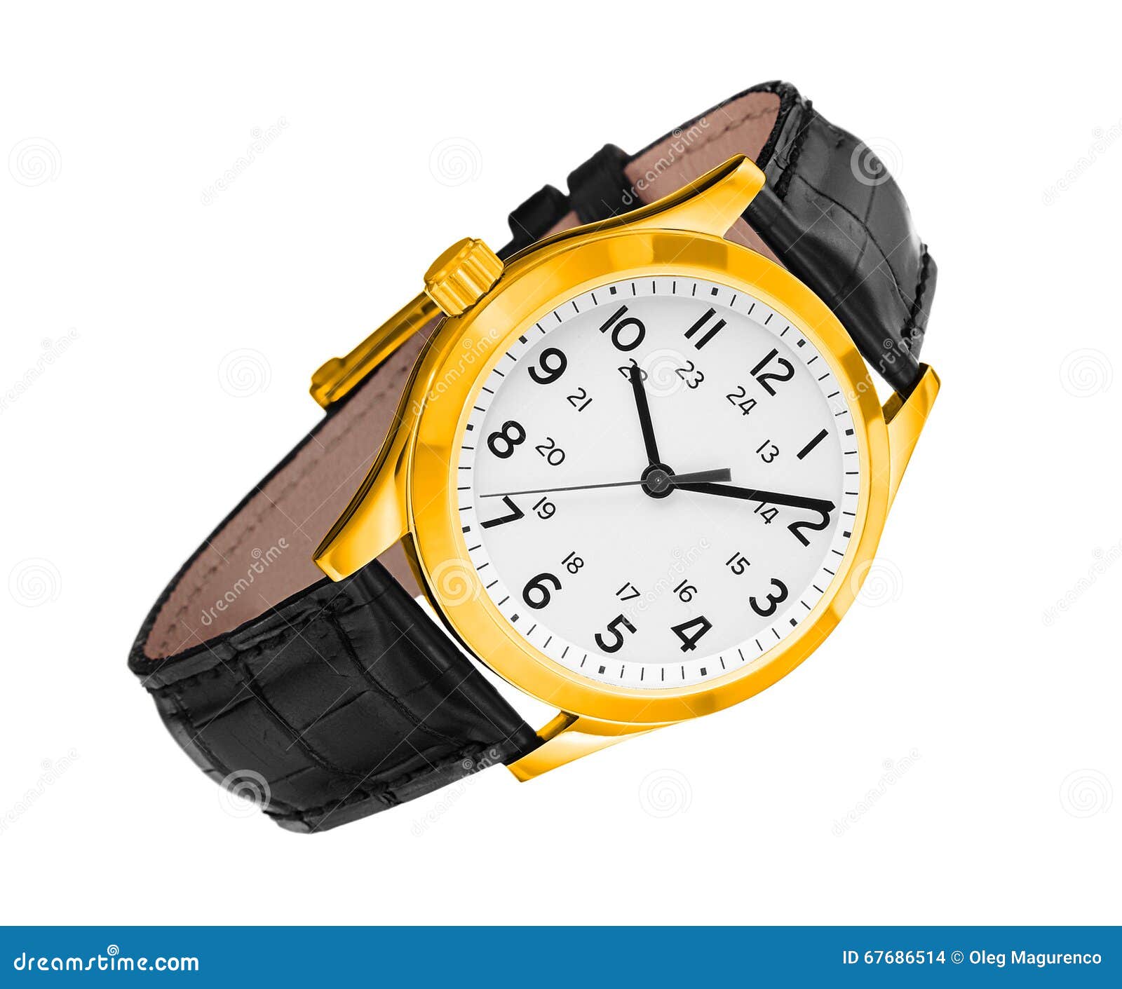 Golden watch stock photo. Image of personal, macro, face - 67686514