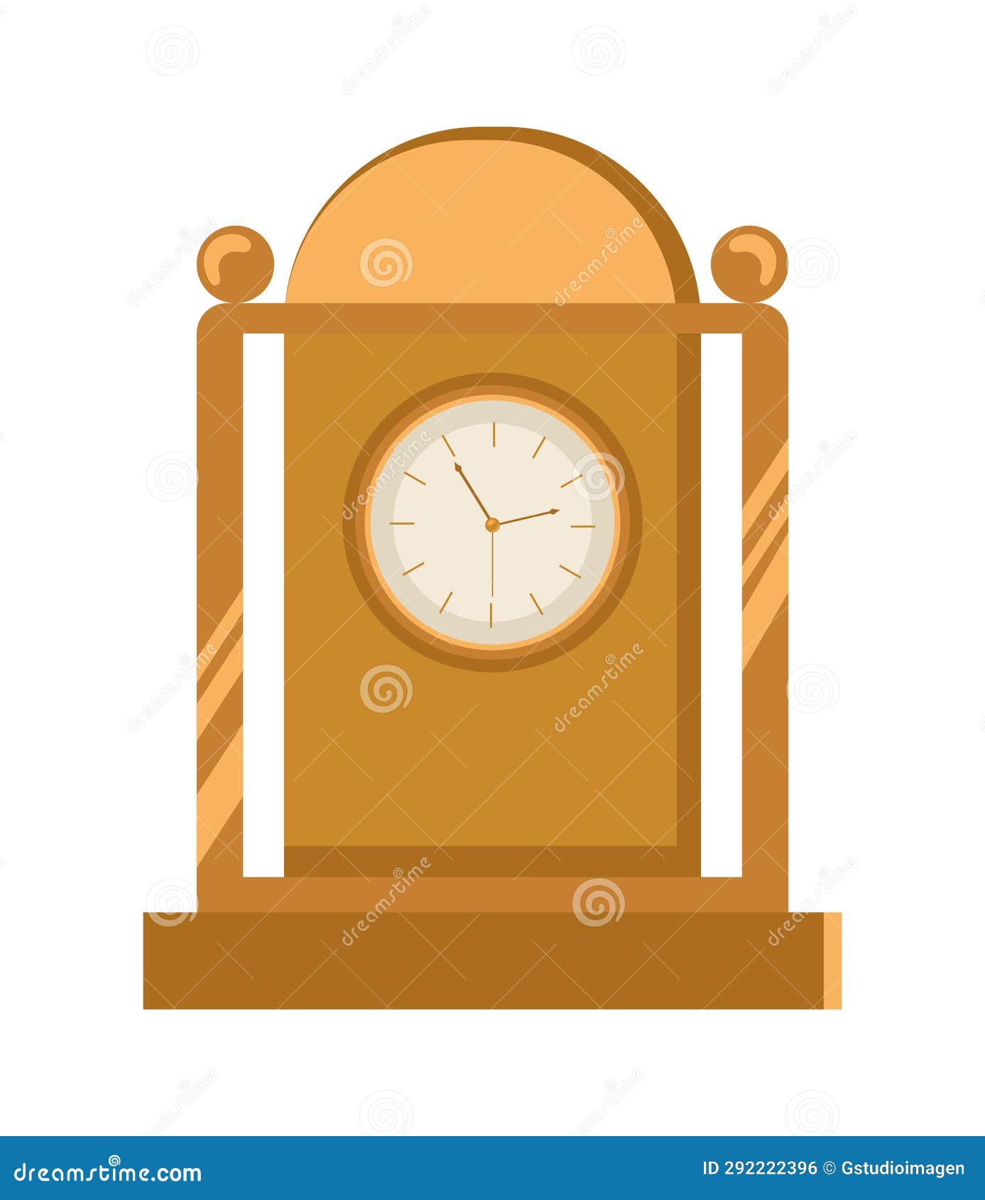 Golden watch traditional stock vector. Illustration of countdown ...