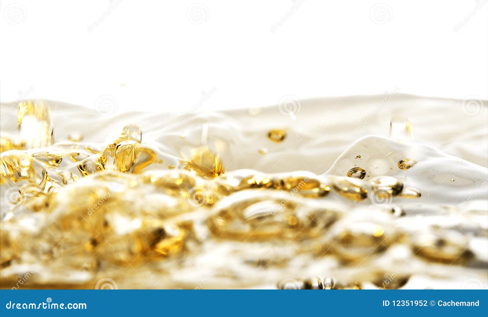 Golden water stock photo. Image of background, hygiene - 12351952
