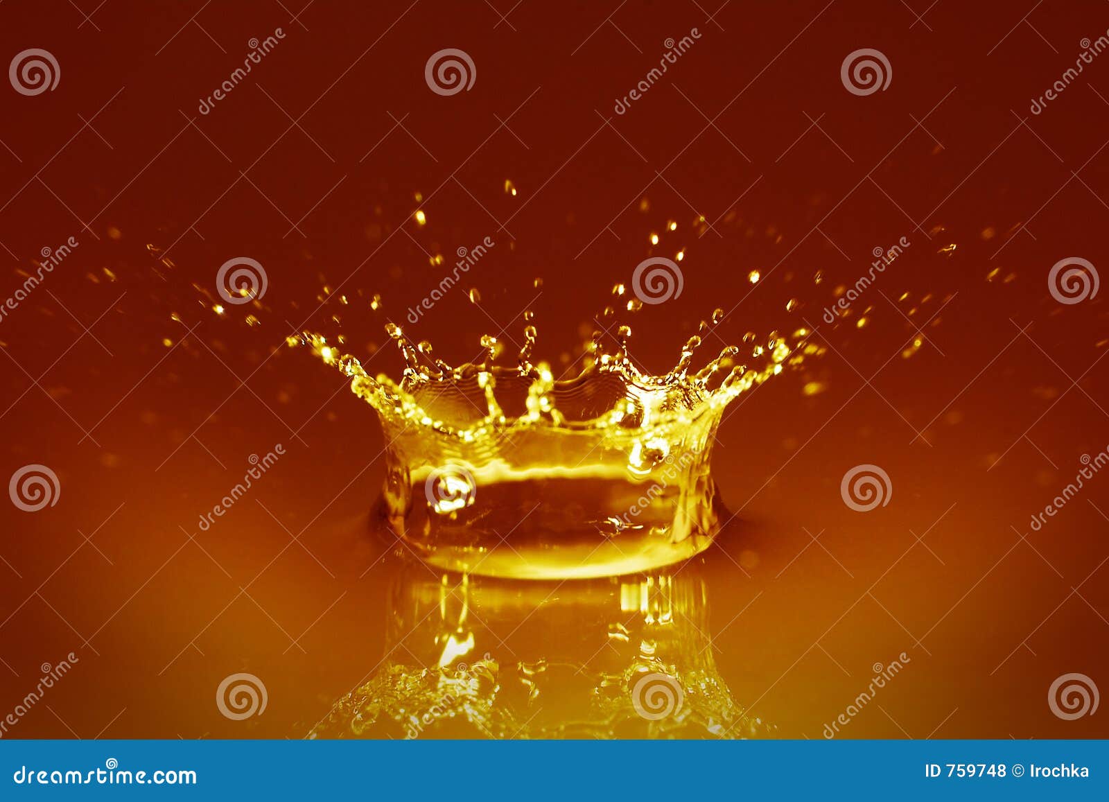 Golden water stock photo. Image of ocean, science, black - 759748