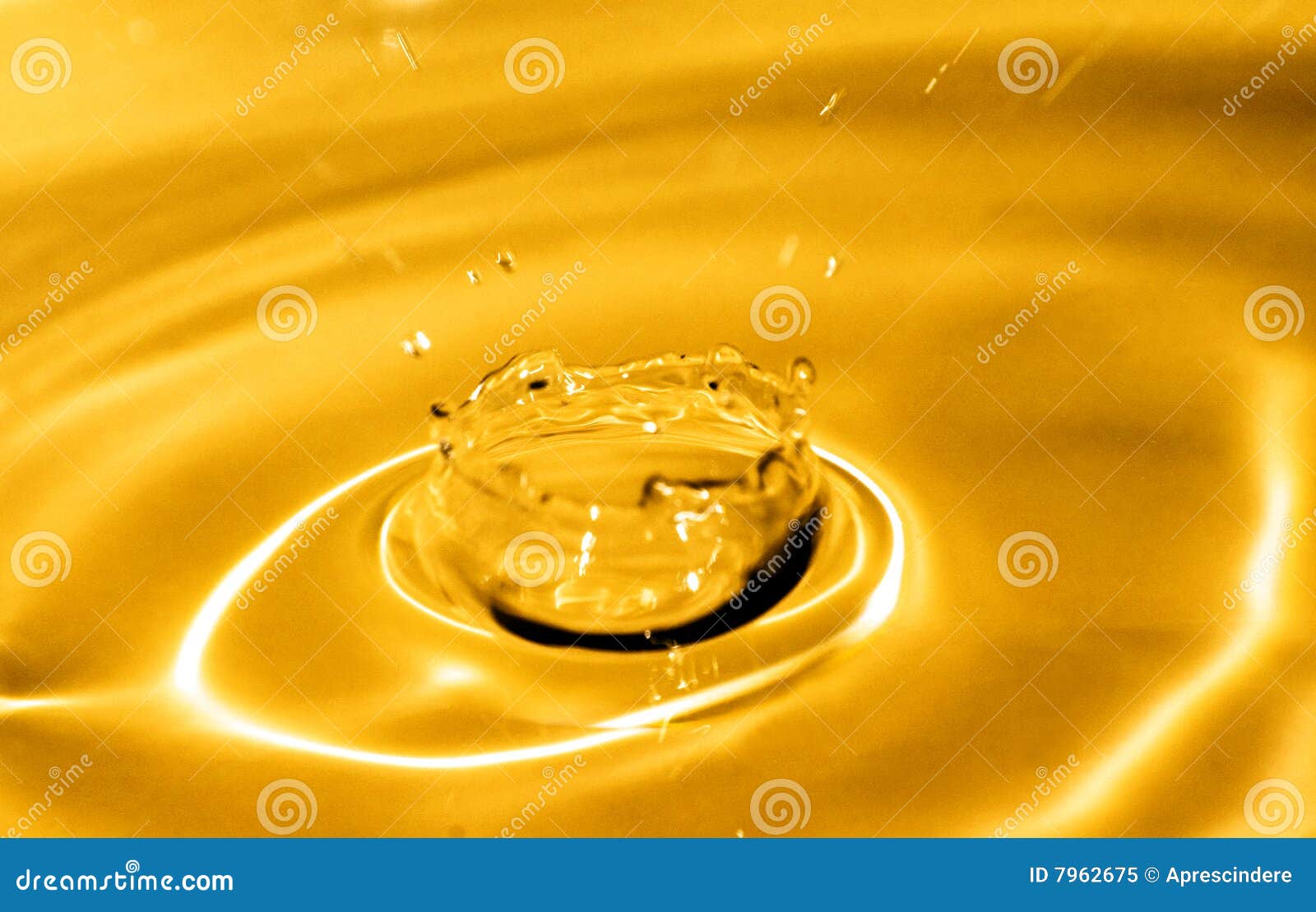 Golden Water Splash - Background Stock Image - Image of close, fresh ...