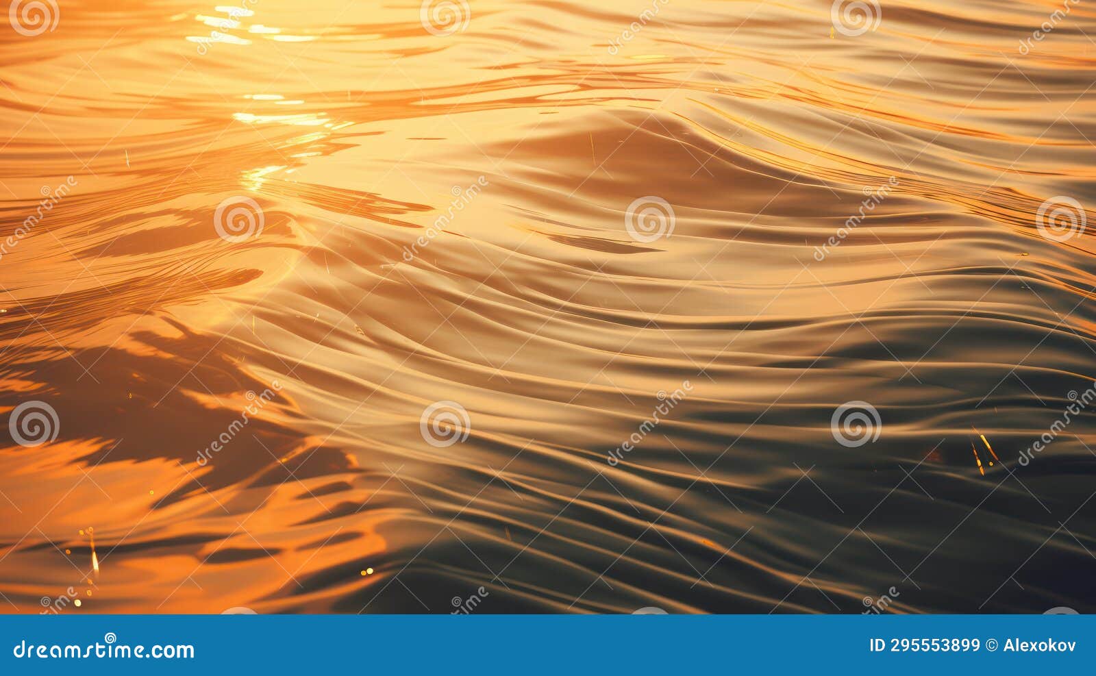 Golden Water Surface with Ripples. Abstract Background and Texture for ...