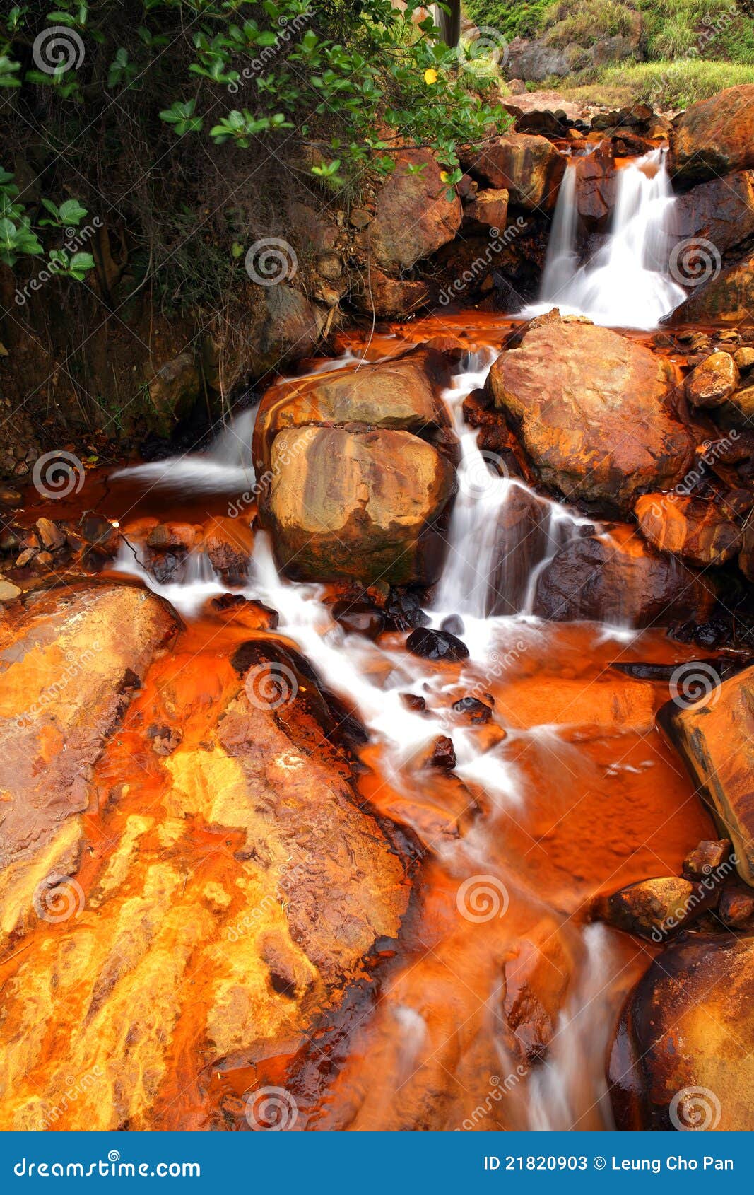 Golden Waterfall stock image. Image of flow, asia, outpouring - 21820903