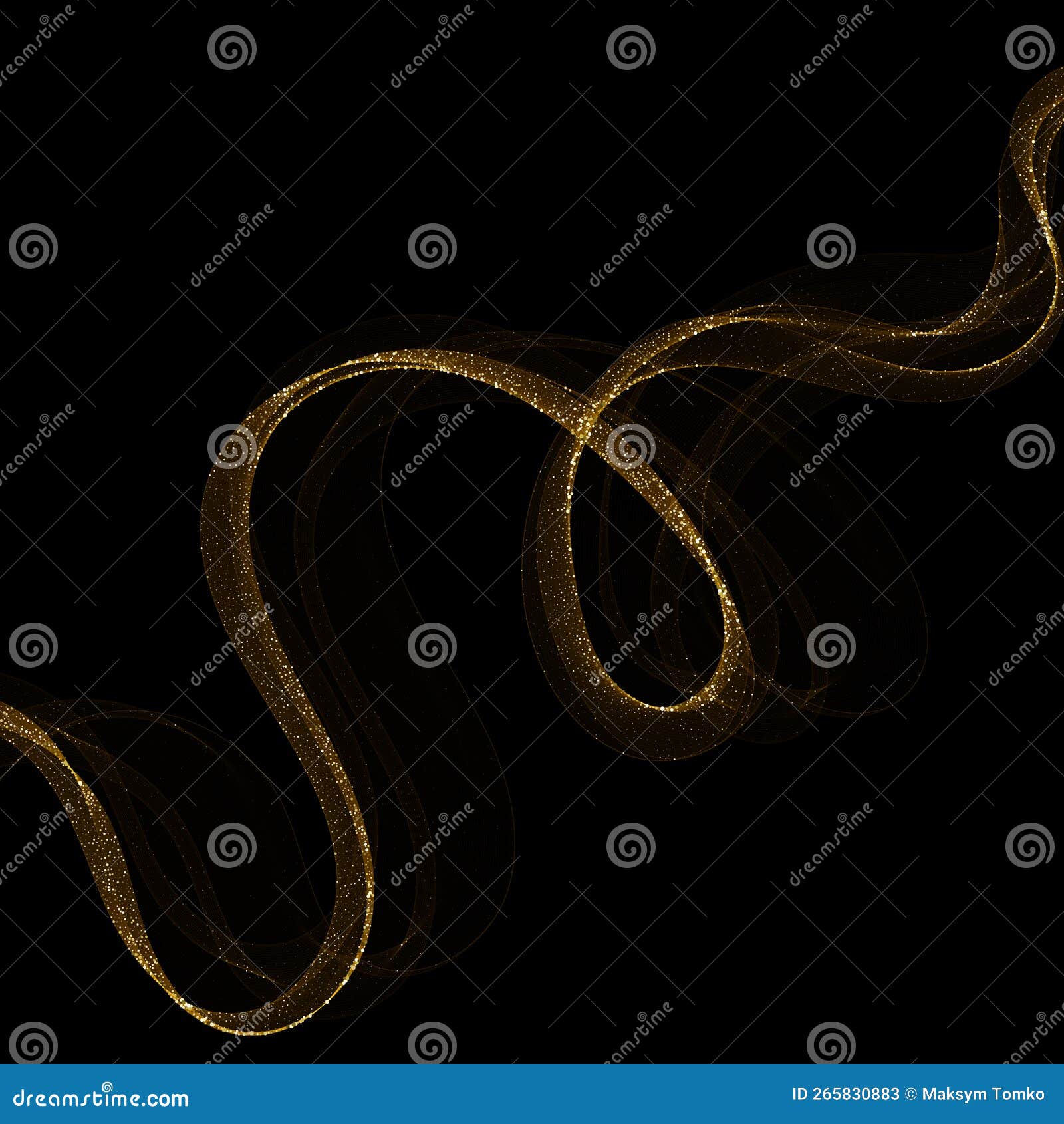 Golden Wave Pattern. Abstract Wave. Vector Background Eps 10 Stock ...