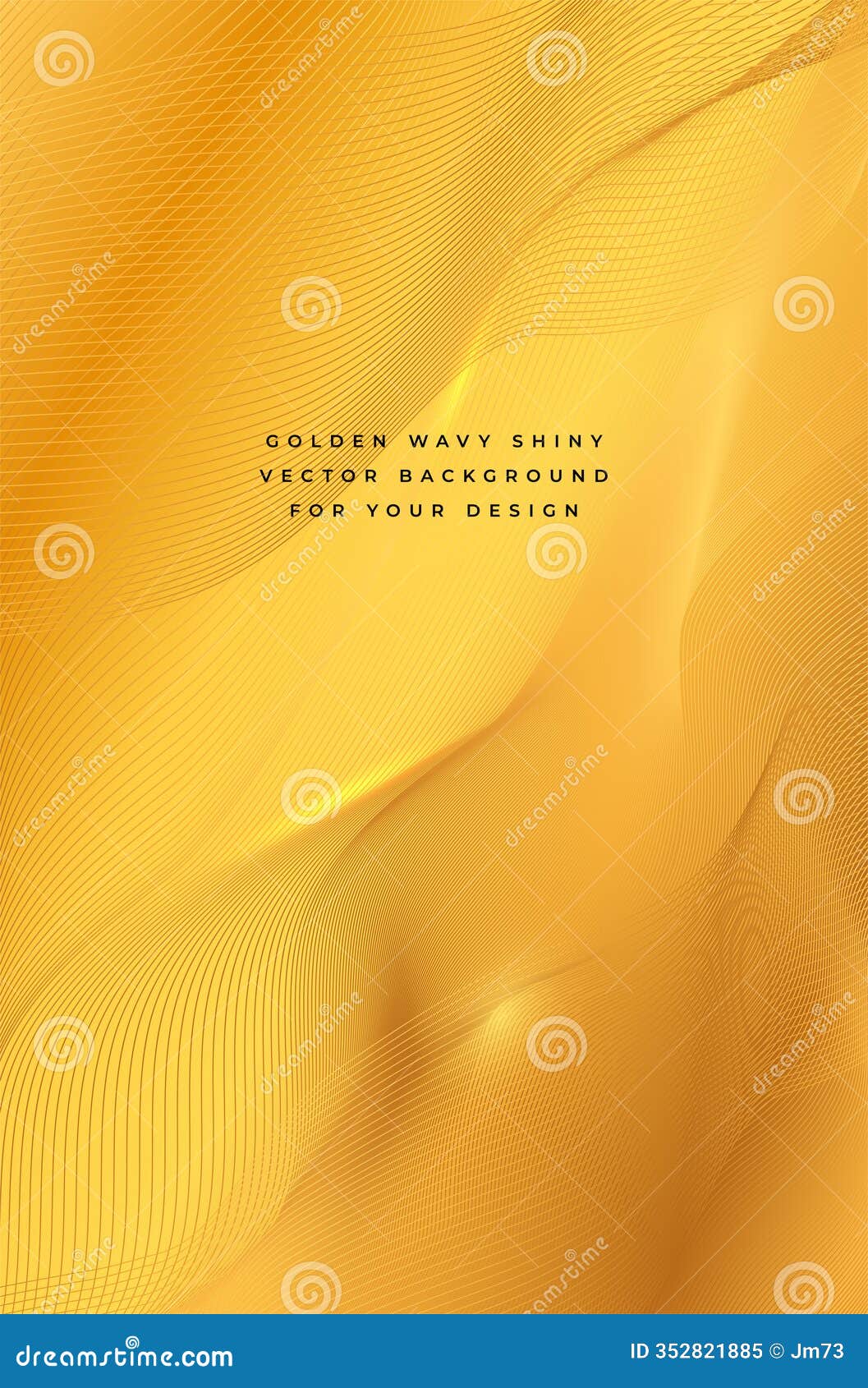 Golden Wavy Shiny Background Created from Blended Lines Stock ...
