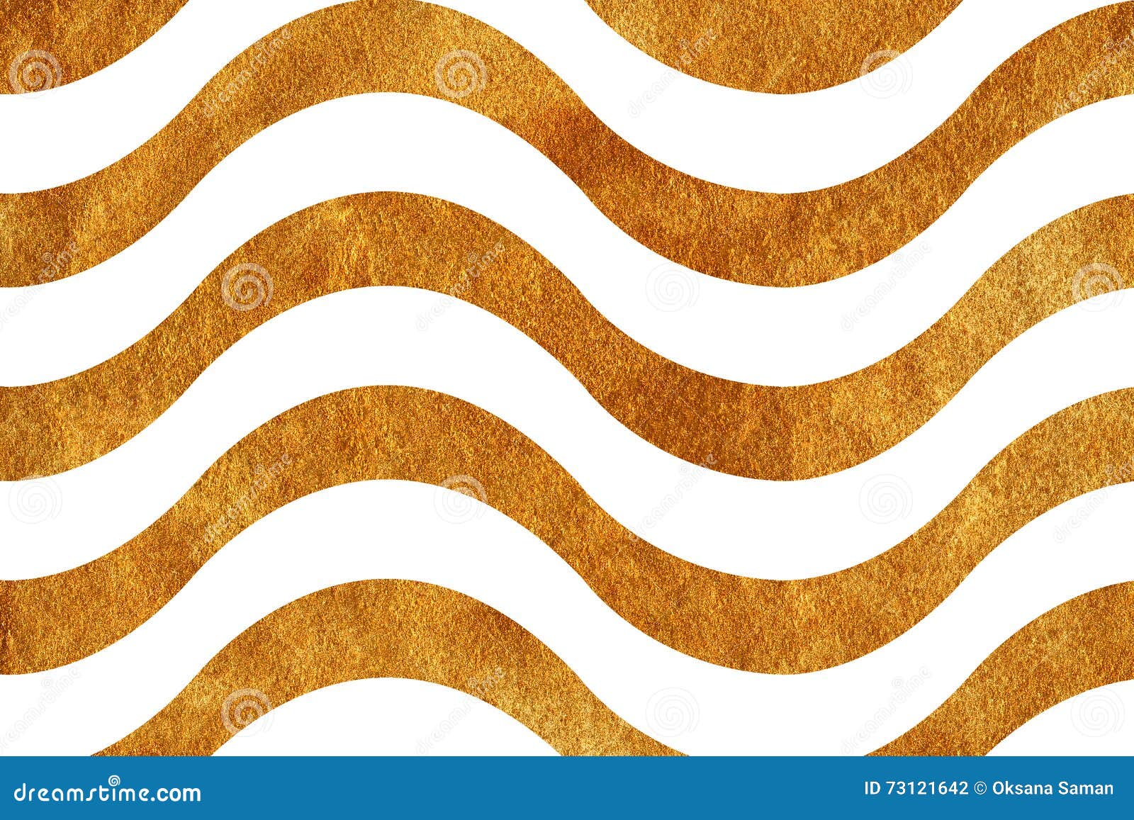 Golden Wavy Striped Background. Stock Illustration - Illustration of ...
