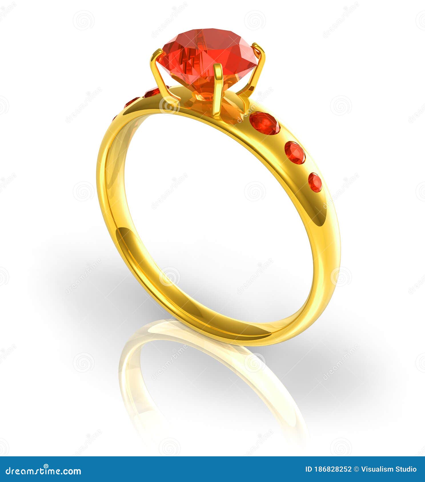 Golden Wedding Rings Abstract Luxury Light Circles Spotlight Light ...