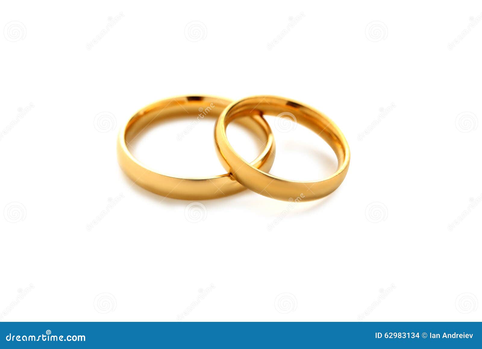 Golden wedding rings stock photo. Image of marriage, isolated - 62983134