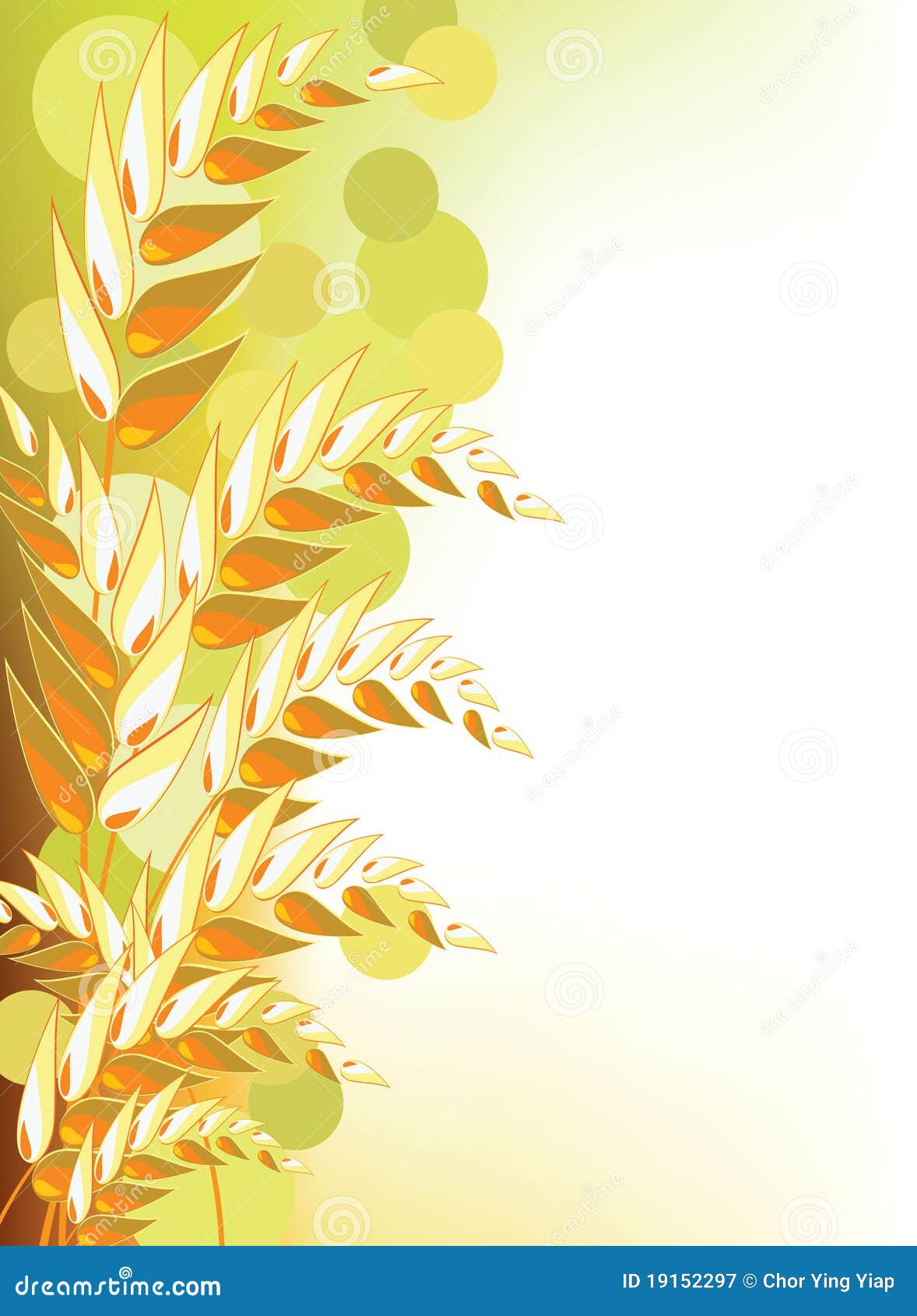 Golden wheat abstract stock vector. Illustration of farm - 19152297