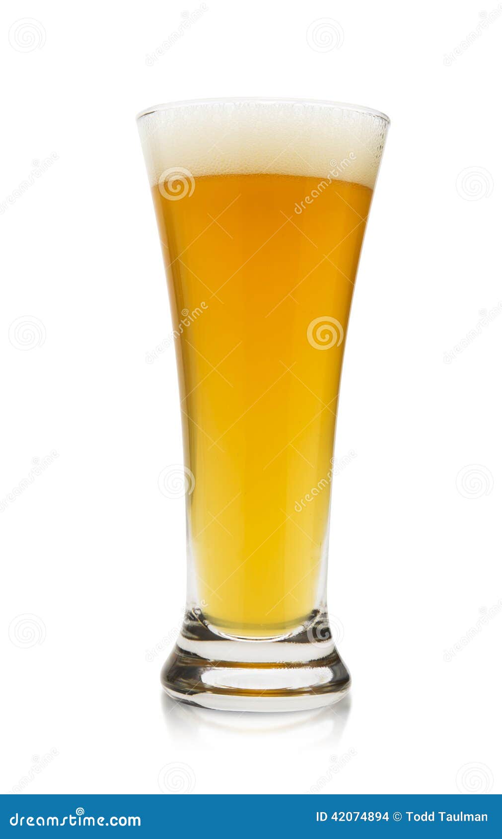 Golden Wheat Beer on White stock photo. Image of beer - 42074894