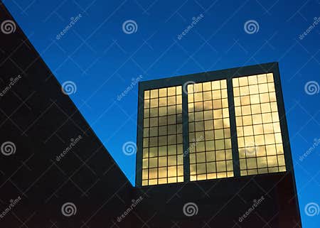 Golden Windows stock photo. Image of horizontal, blue - 3094728