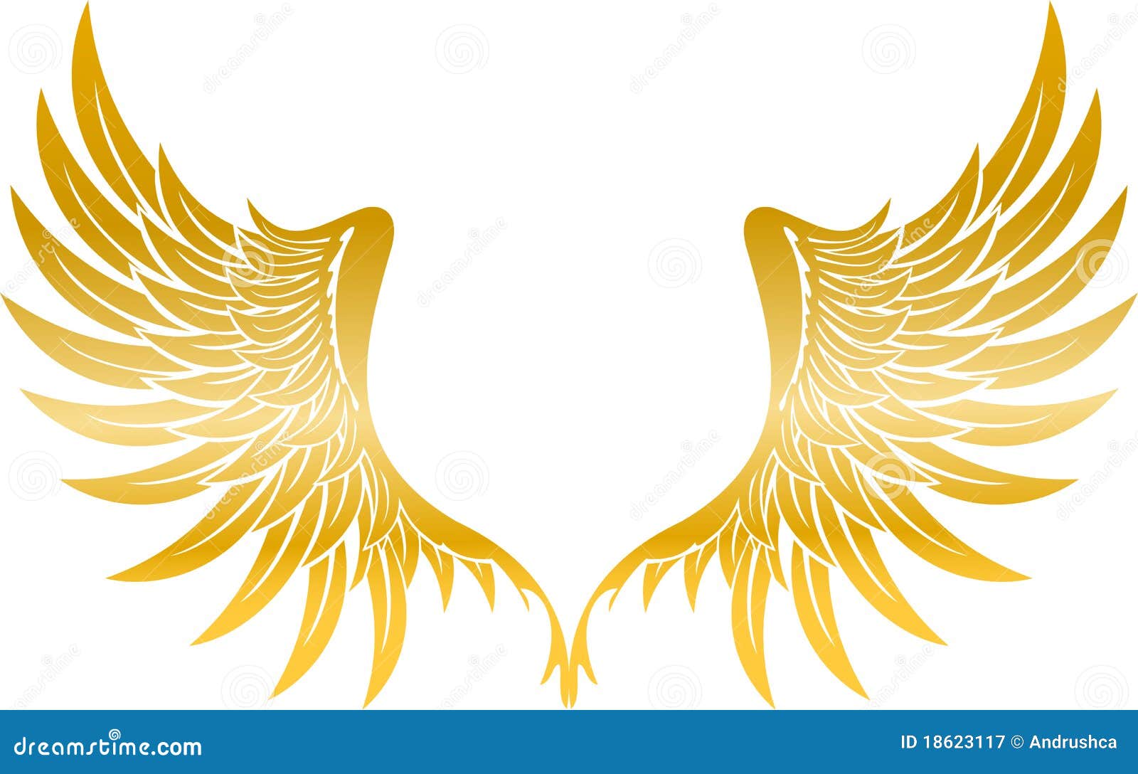 Royalty Free Stock Photography: Golden wings. Image: 18623117