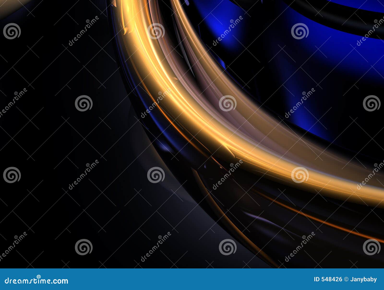 Golden Wire in the Darkness 01 Stock Illustration - Illustration of ...