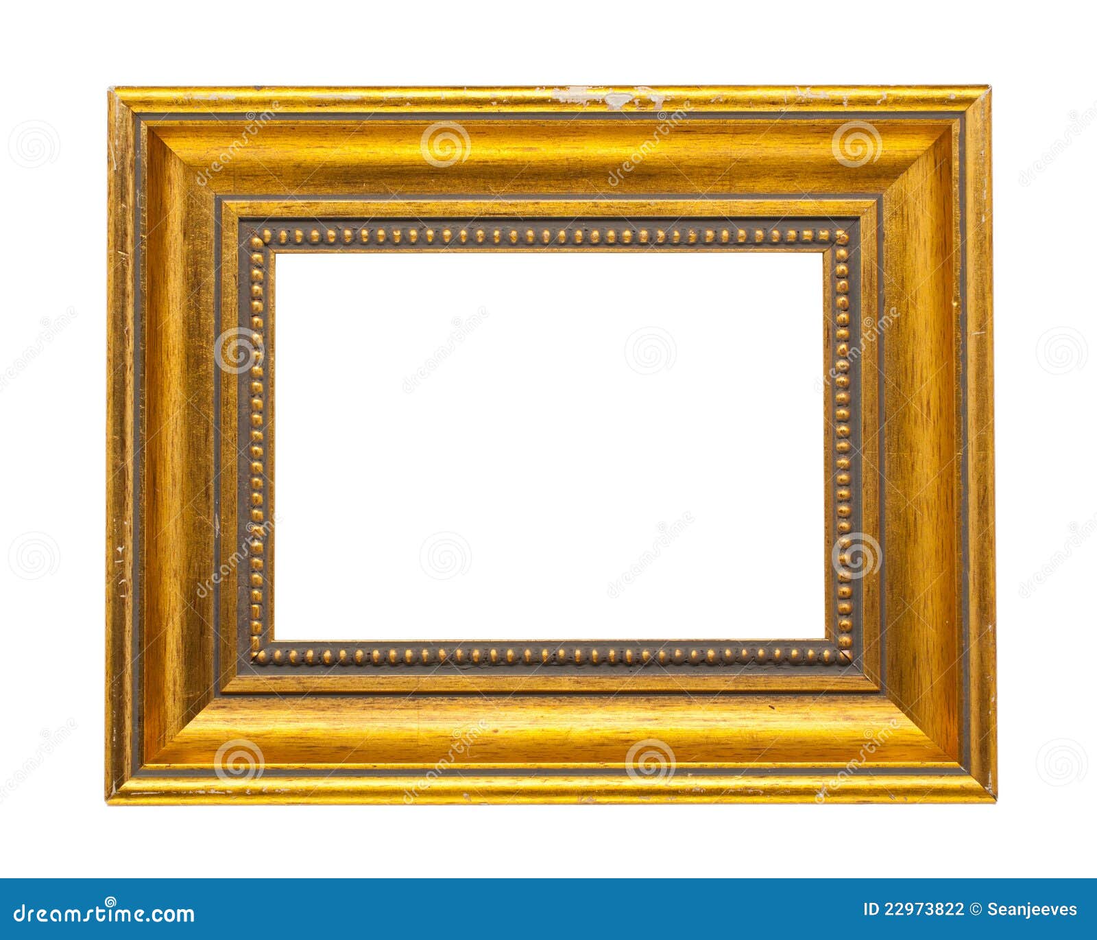 Golden wooden frame stock photo. Image of rustic, white - 22973822