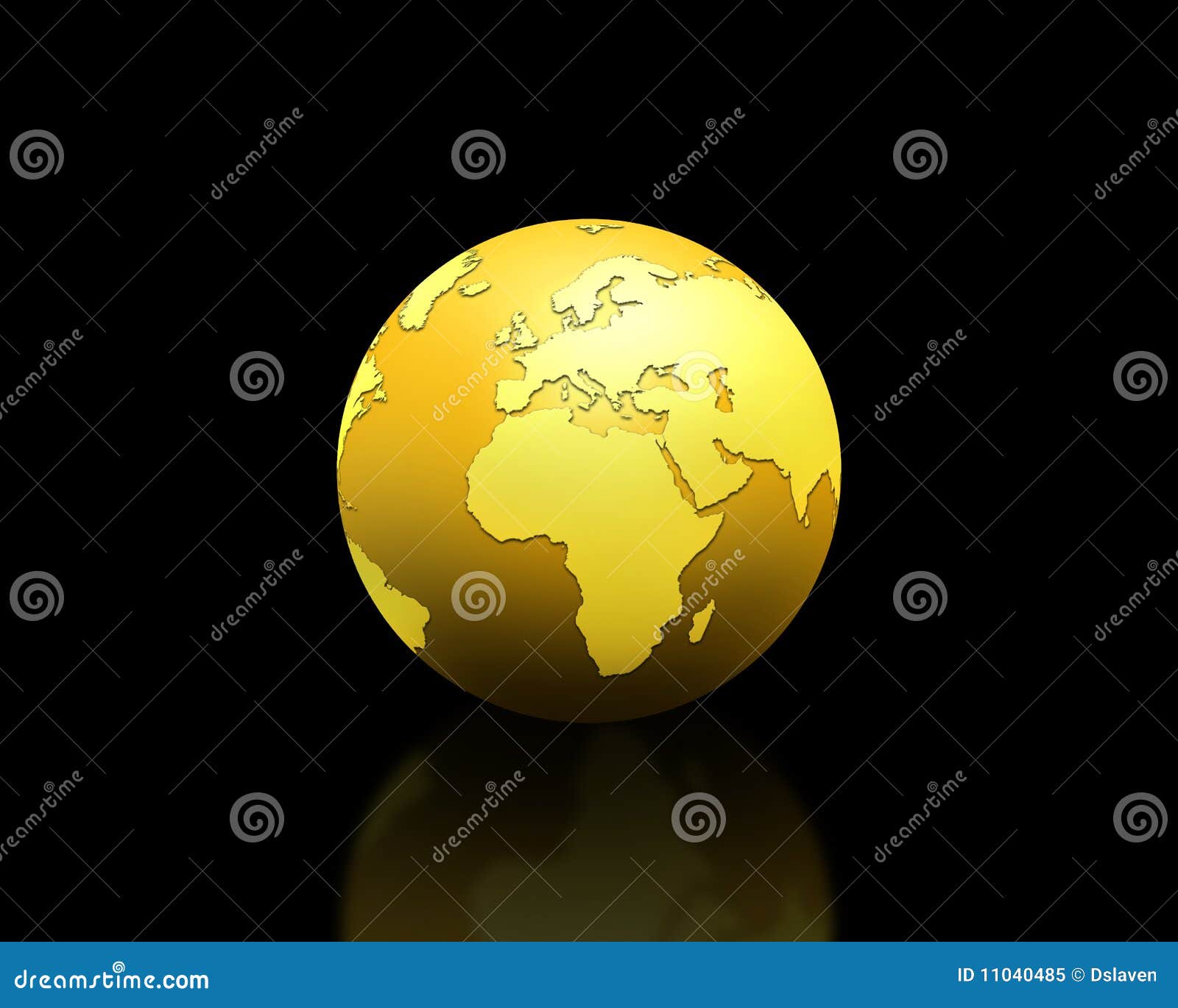Golden World Map Stock Photo | CartoonDealer.com #314364