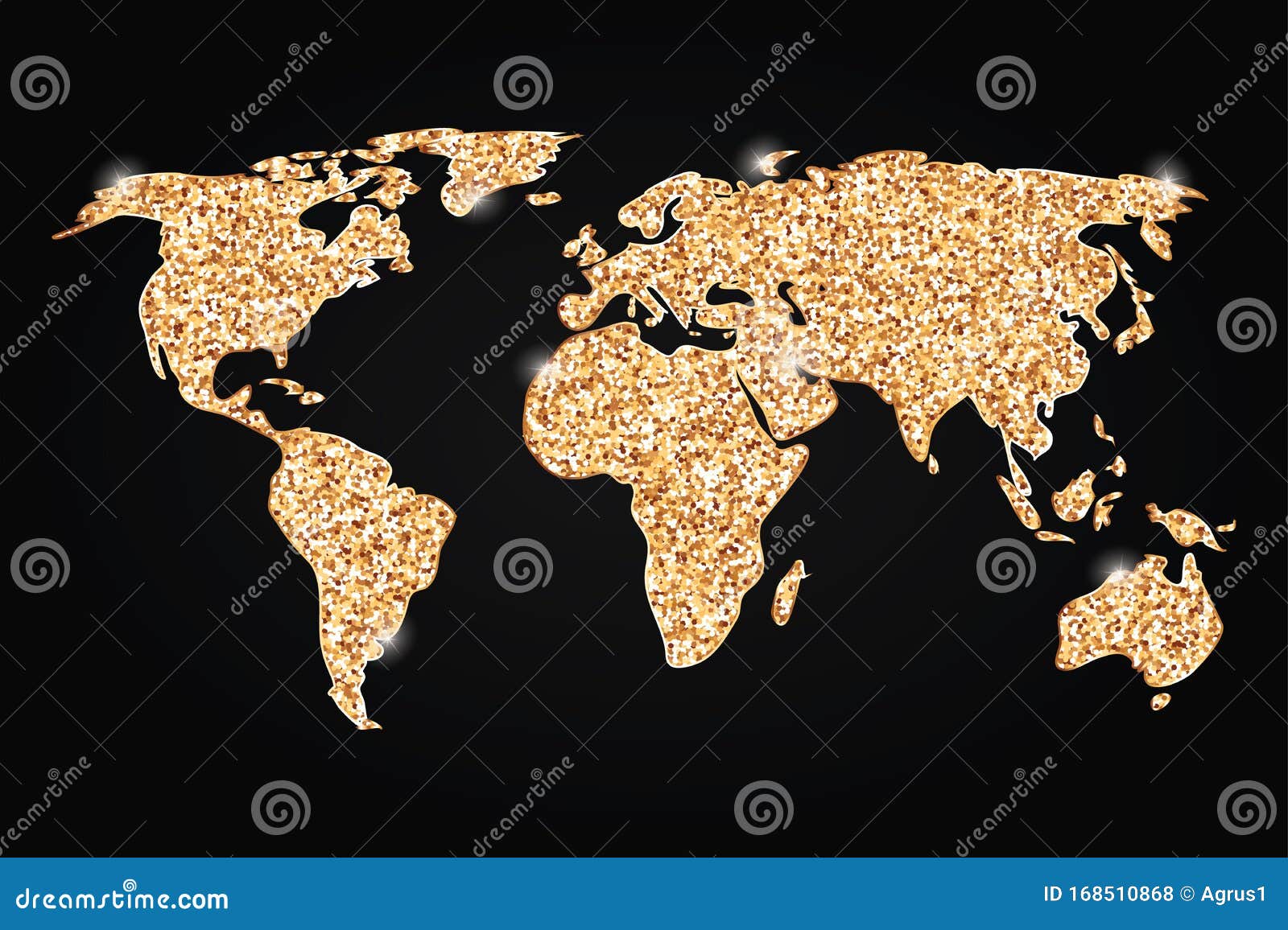 Golden Worldmap Royalty-Free Stock Image | CartoonDealer.com #4991326