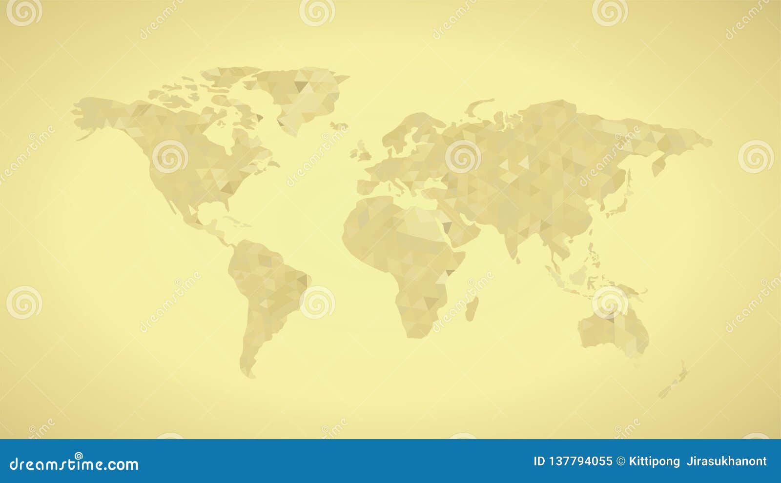 Golden world map stock vector. Illustration of europe - 137794055
