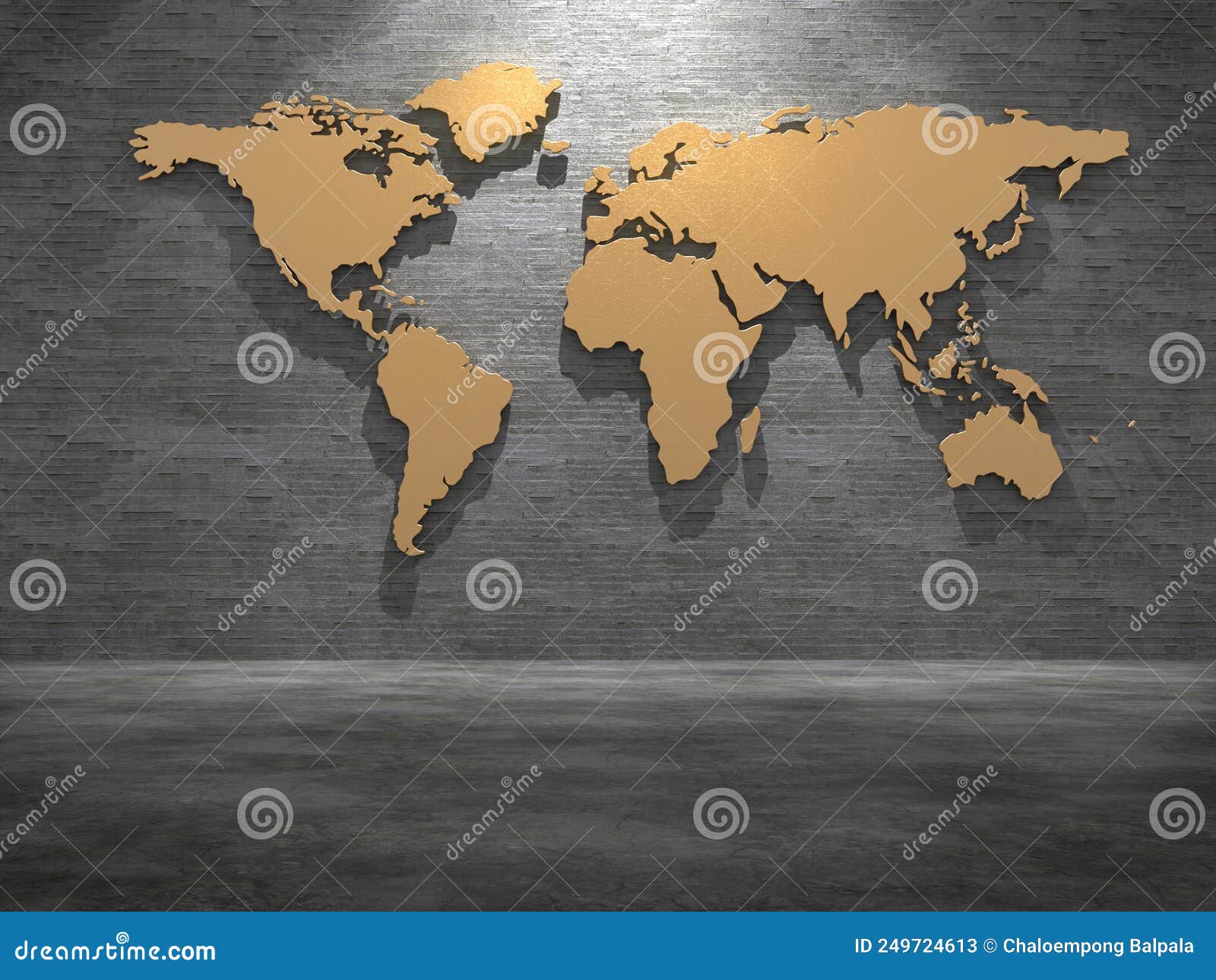 World Map Hex Tile Mosaic Vector Illustration | CartoonDealer.com ...