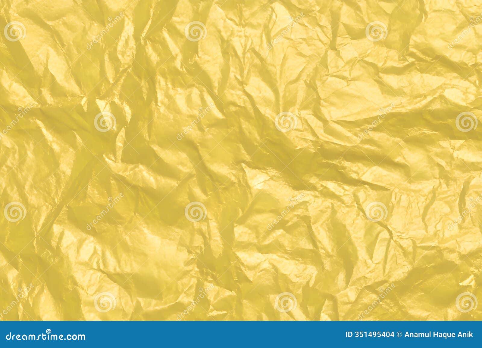 Golden Yellow Crinkled Paper Texture Background Stock Illustration ...