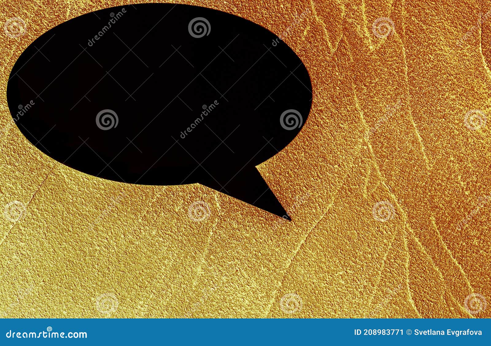 Golden Yellow Decorative Background with Empty Space Frame for Writing ...