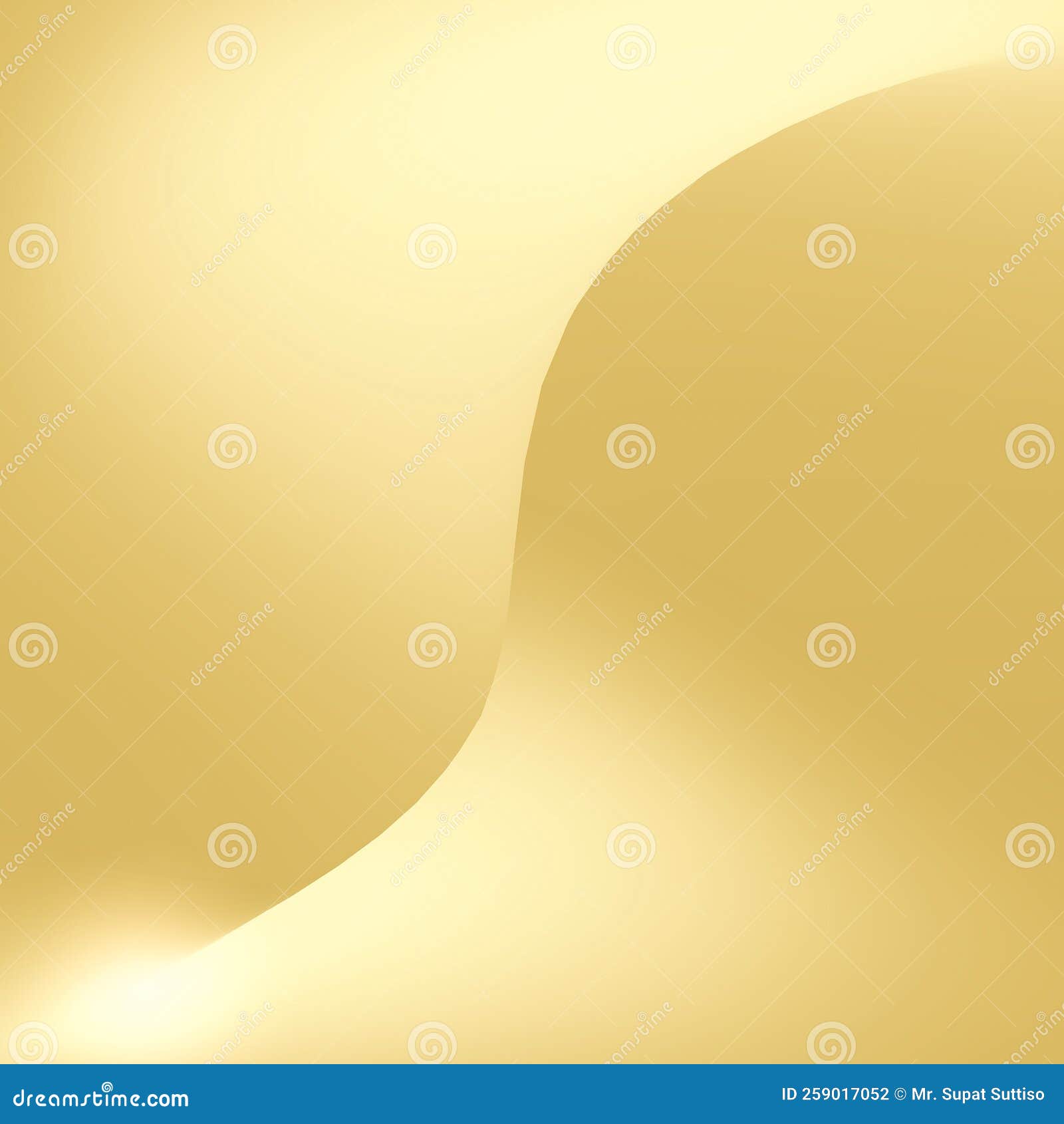 Golden Yellow Gradient Wave Abstract Background Stock Illustration ...