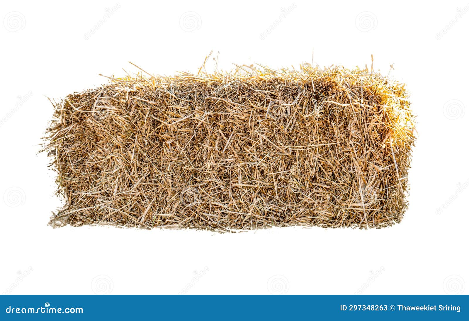 Golden Yellow Haystack Isolated on a White Background Stock Image ...