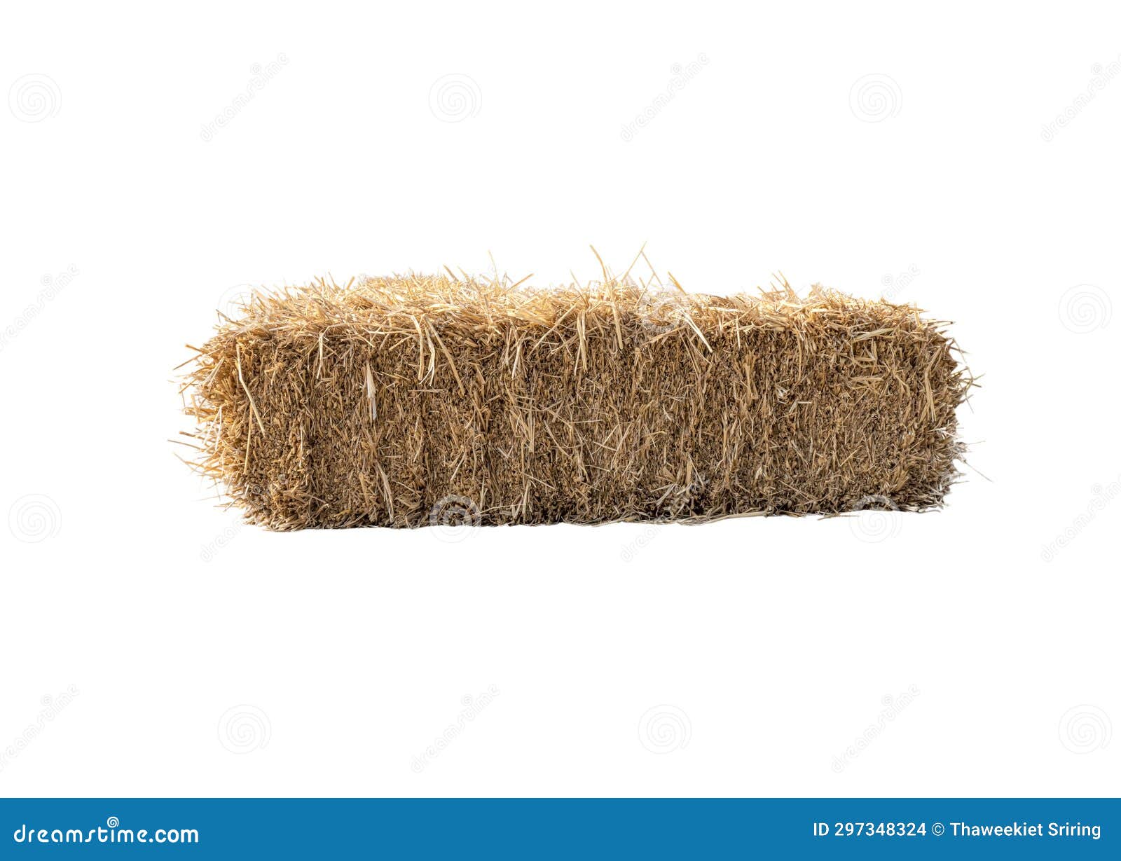 Golden Yellow Haystack Isolated on a White Background Stock Photo ...