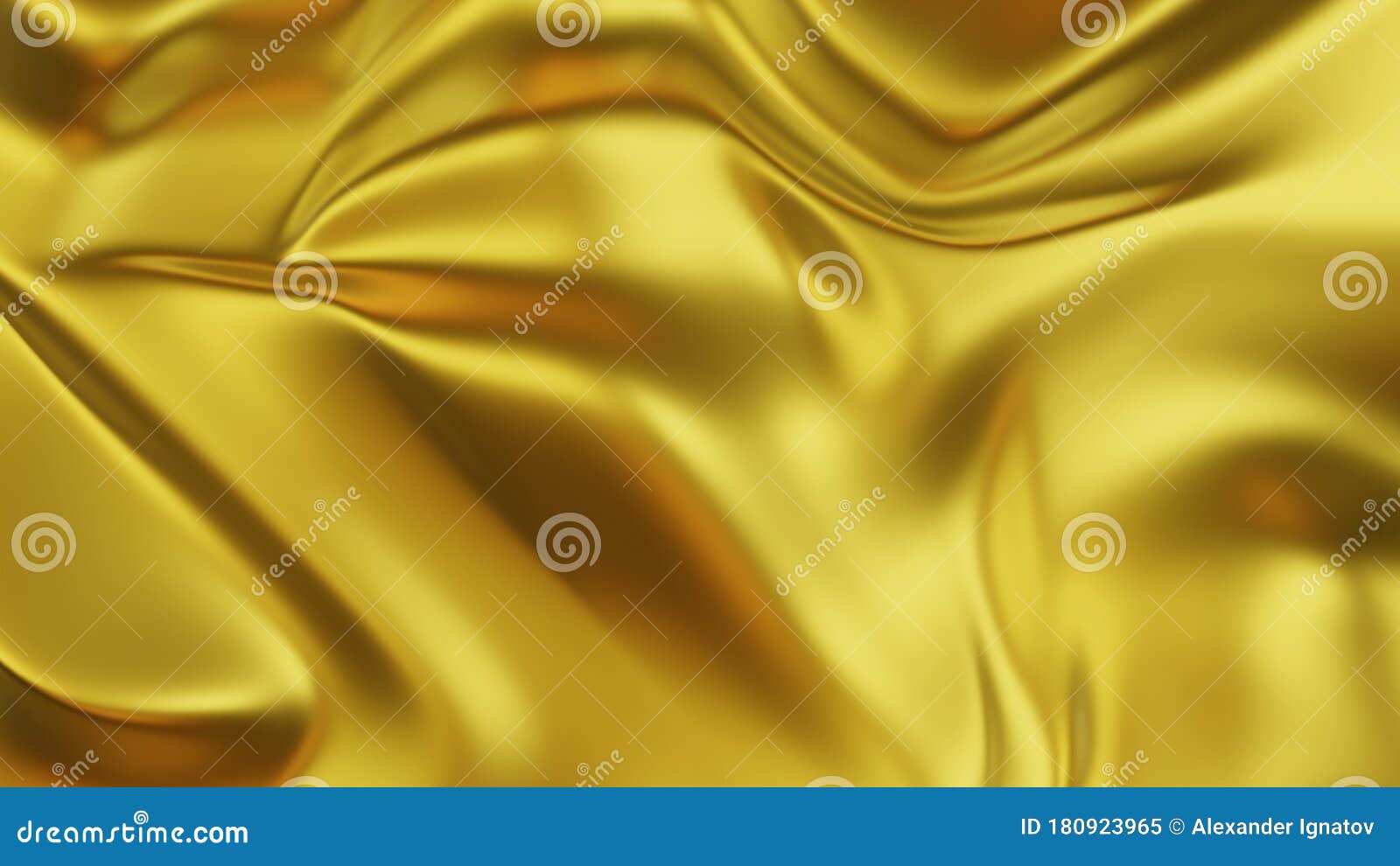 Golden, Yellow Metallic, Foil Texture, Background, 3D Illustration ...