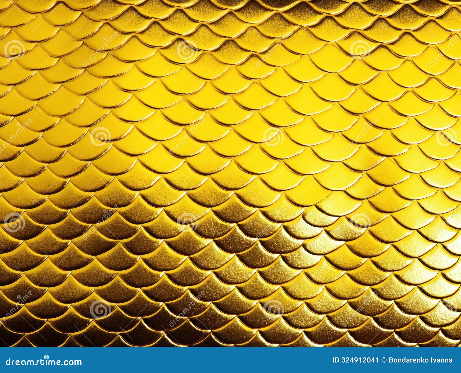 Golden Yellow Pattern with Fish Scale Abstract Texture. Stock Image ...