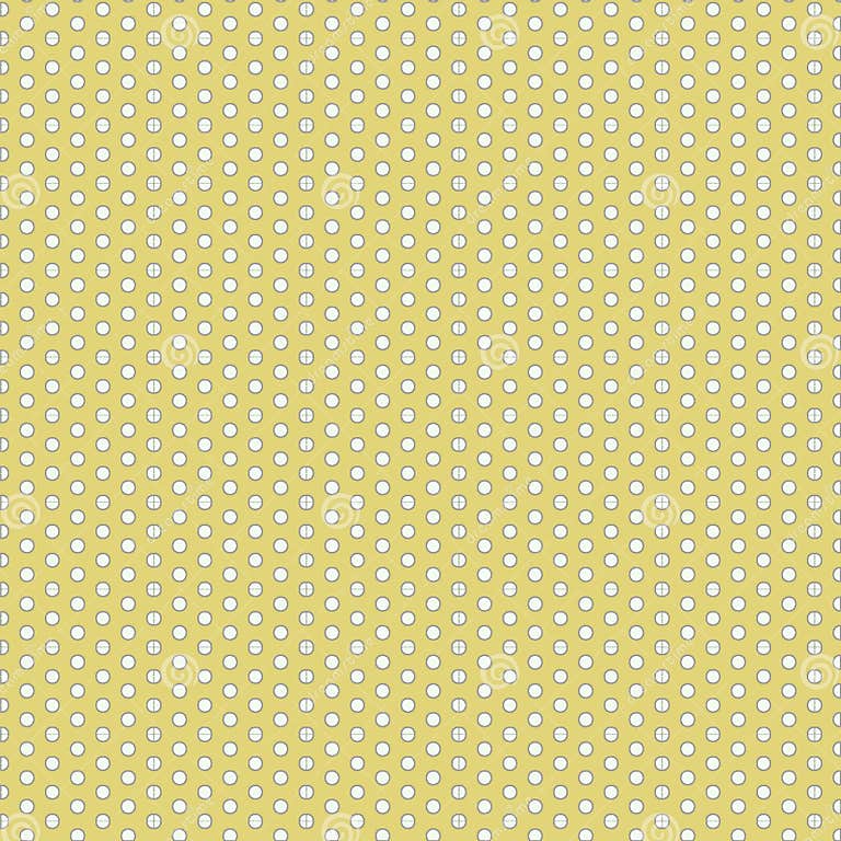 Golden Yellow Polka Dot Pattern Stock Illustration - Illustration of ...