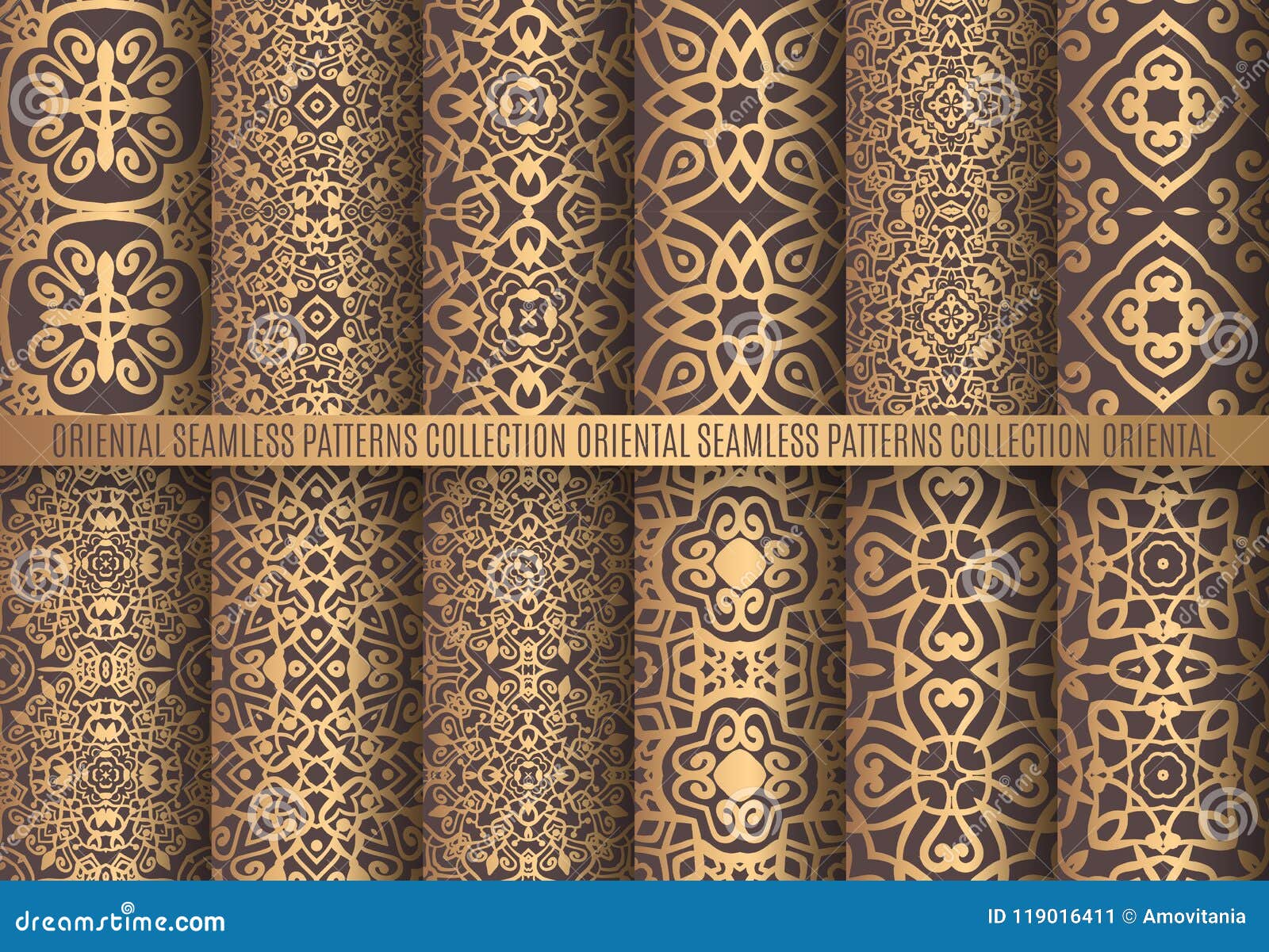 Goldene Arabesken-Muster vektor abbildung. Illustration von verzierung ...