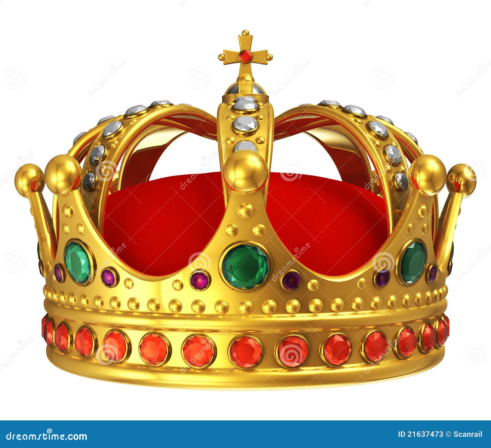 Goldene königliche Krone stock abbildung. Illustration von ruhm - 21637473