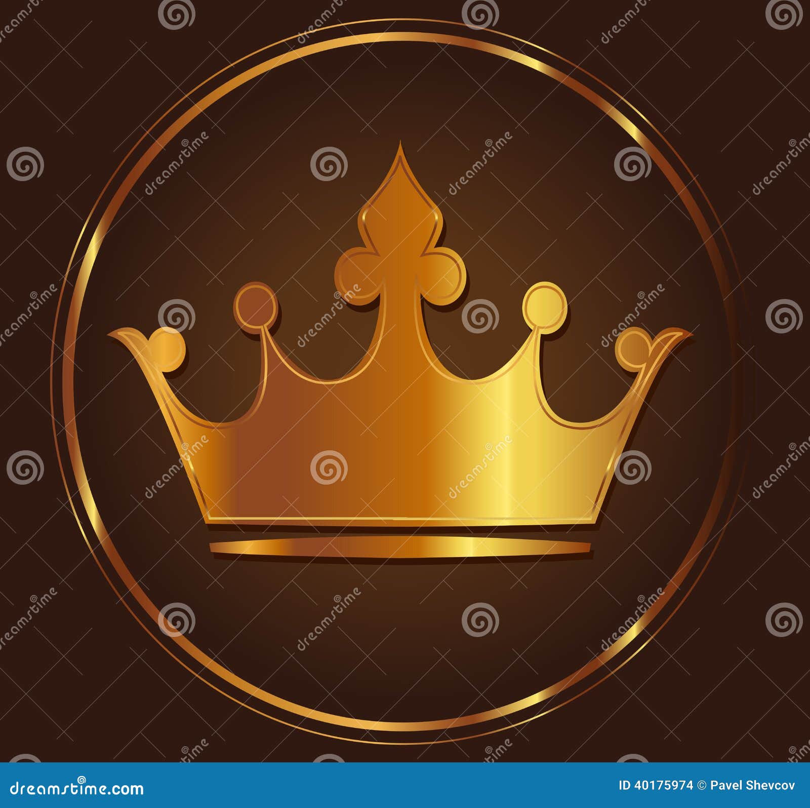 Goldene Krone Stock Illustrationen, Vektoren, & Kliparts - 5,787 Stock ...