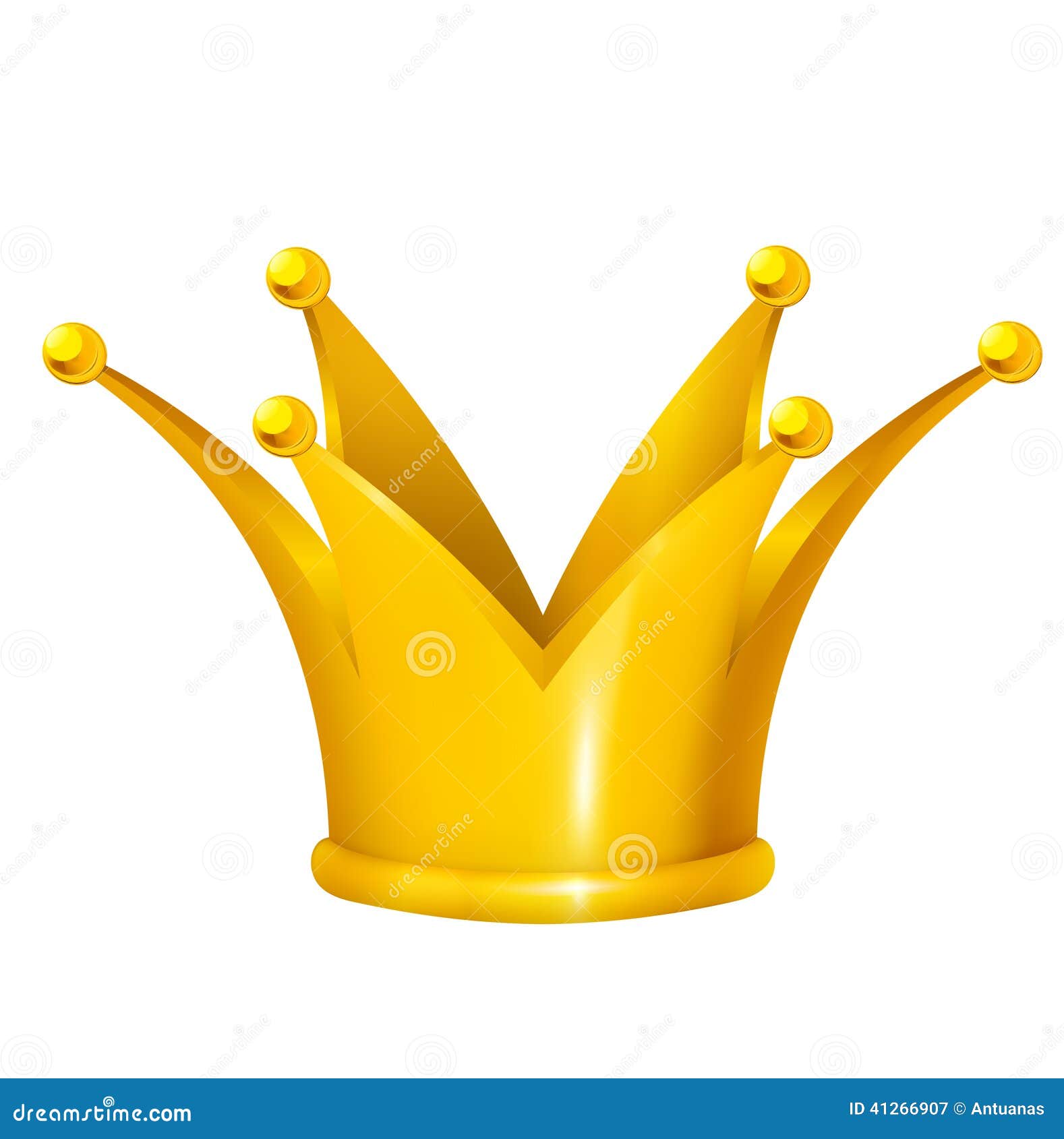 Goldene Krone stock abbildung. Illustration von hintergrund - 41266907