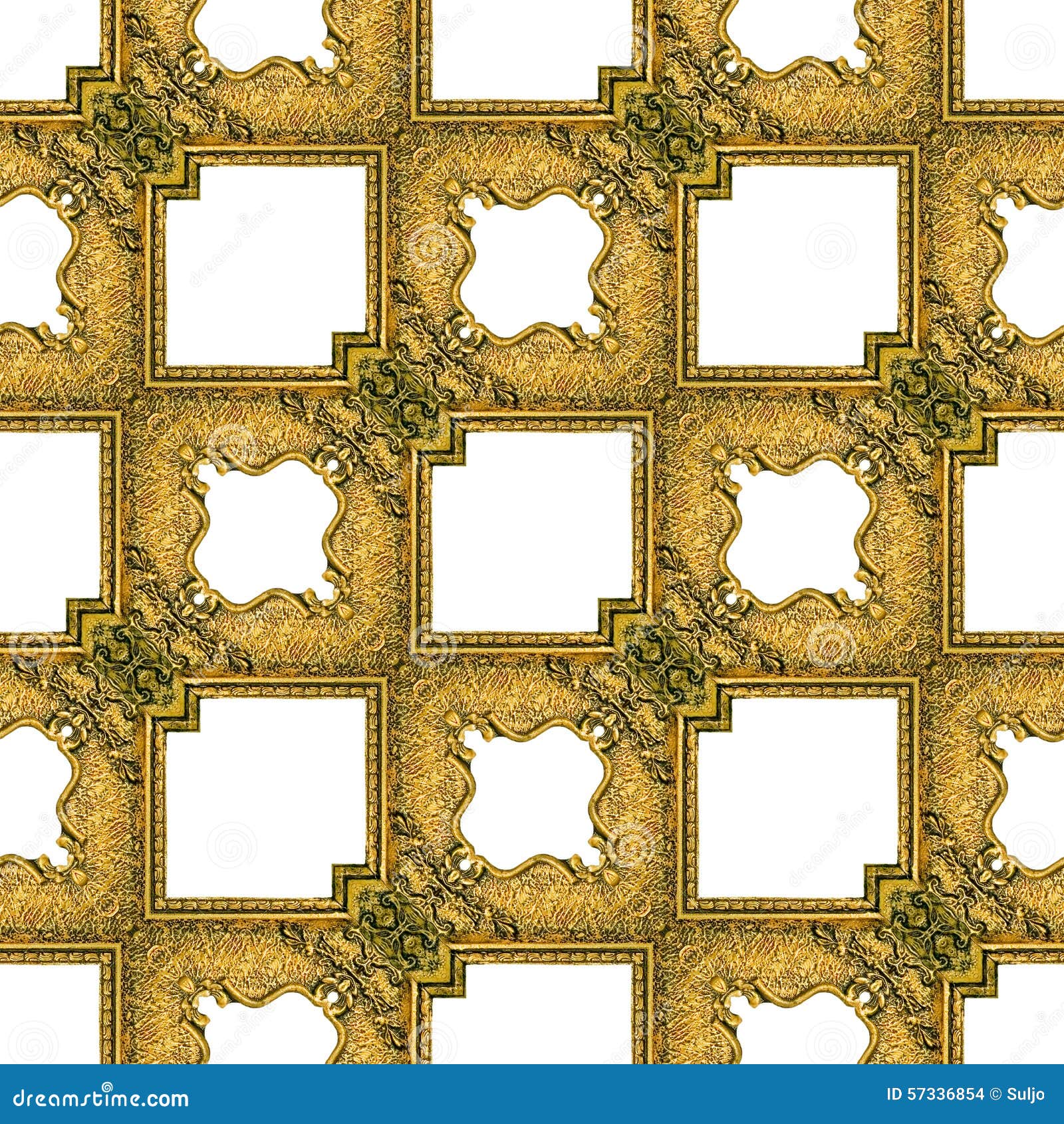 Goldene Rahmen nahtlos stockfoto. Bild von abbildung - 57336854