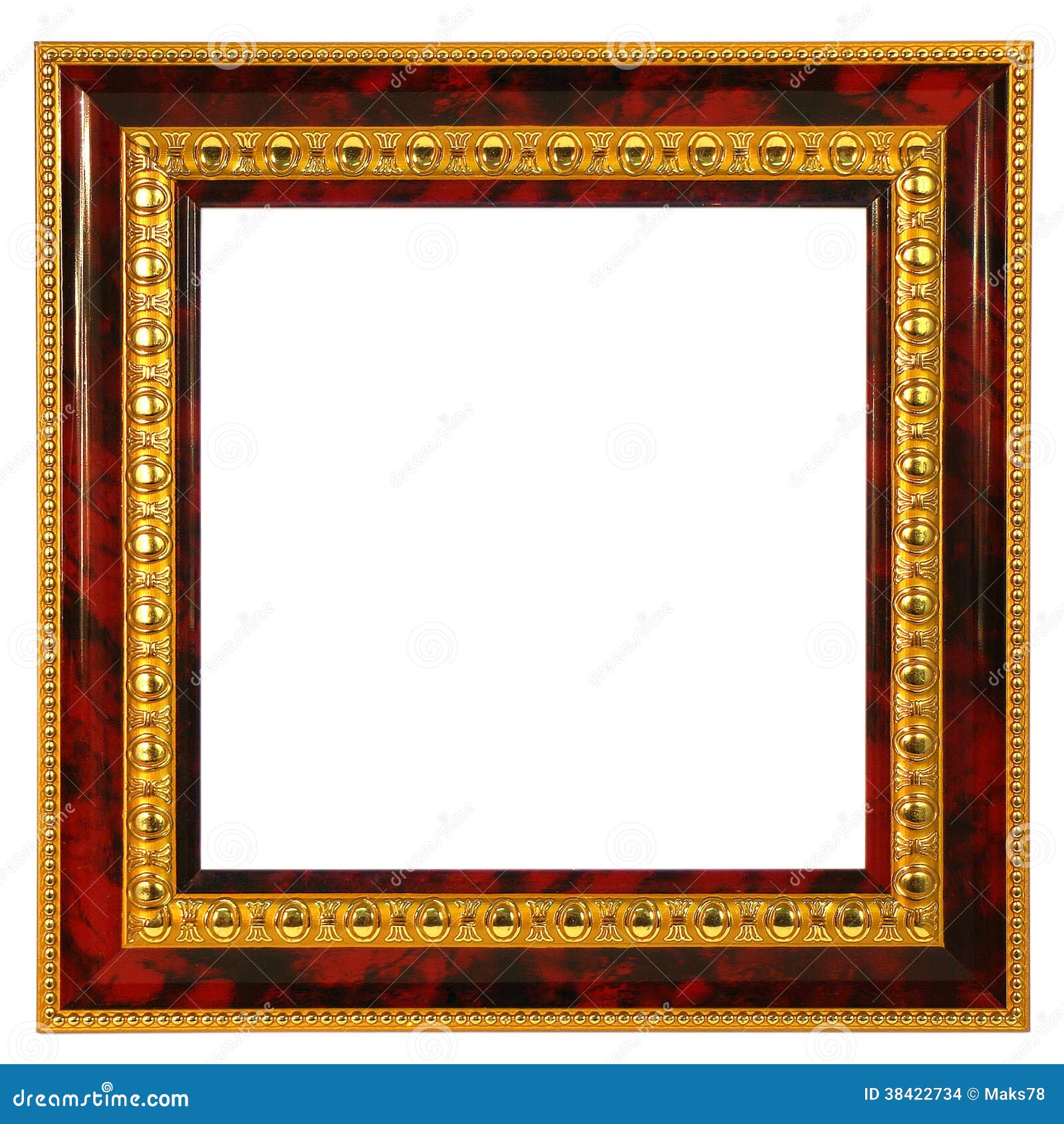 Goldener Rahmen stockfoto. Bild von gold, einlage, glanz - 38422734