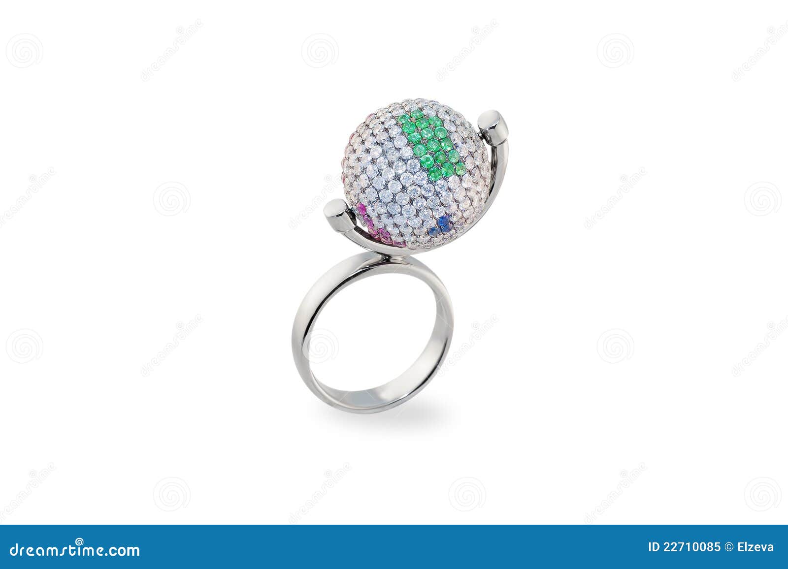 Goldener Ring Mit Diamanten Stockbild - Bild von zubehör, geschenk ...