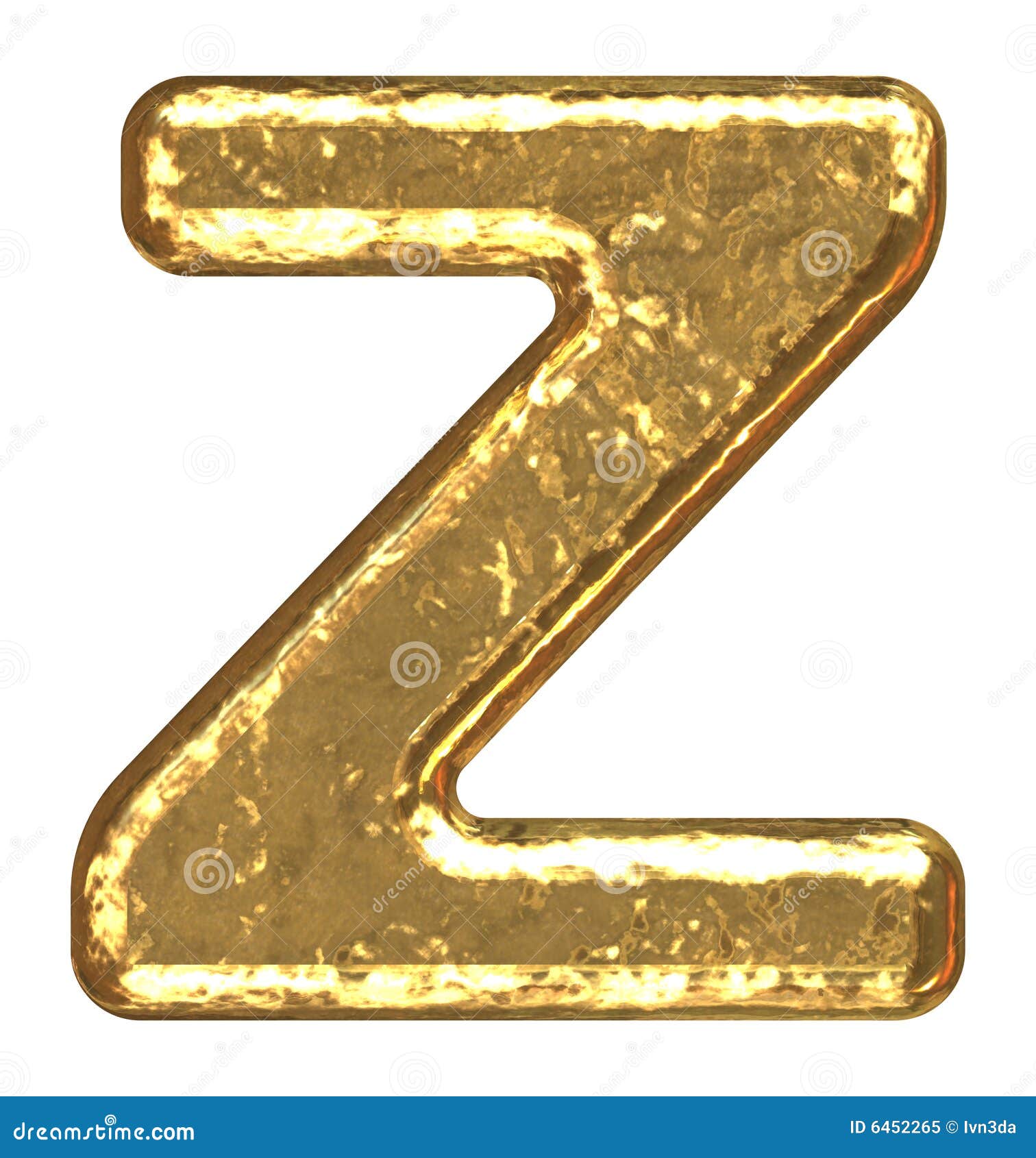 Goldener Schrifttyp. Zeichen Z. Stock Abbildung - Illustration von ...