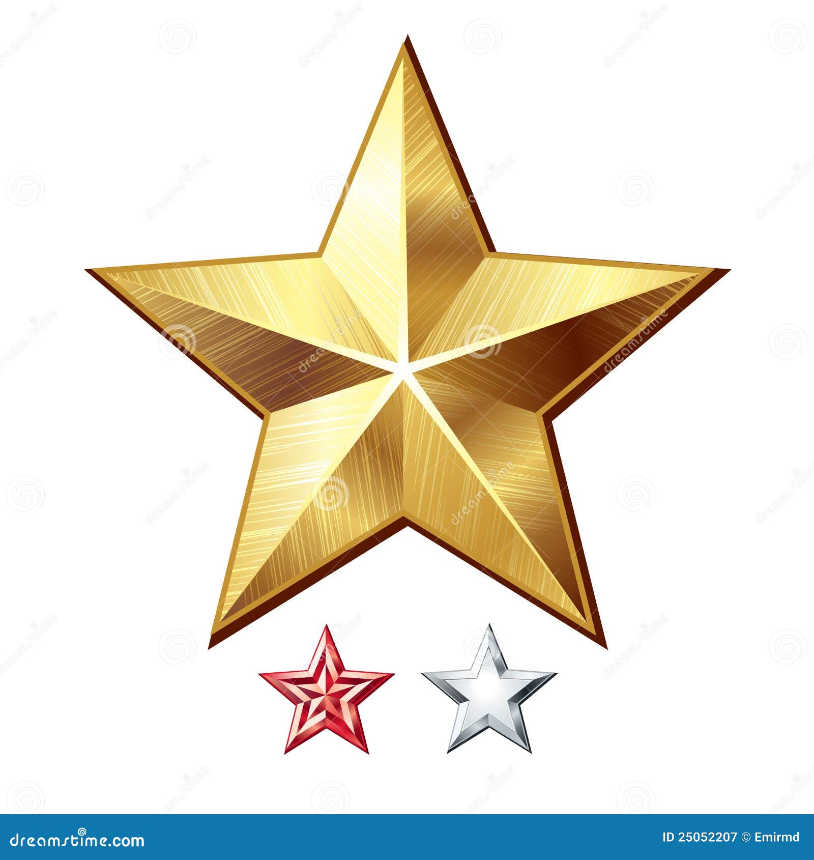 Goldener Stern stock abbildung. Illustration von lichtstrahl - 25052207