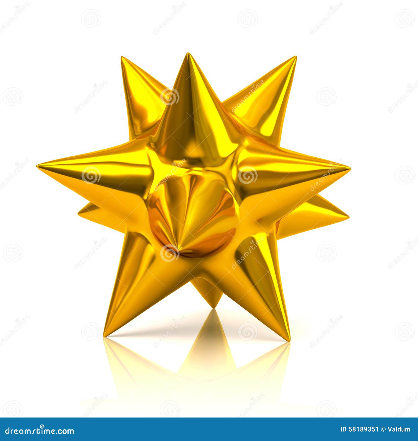 Goldener Stern stock abbildung. Illustration von edelstein - 58189351