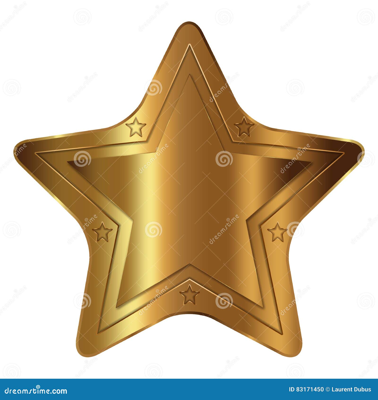 Goldener Stern stock abbildung. Illustration von farben - 83171450