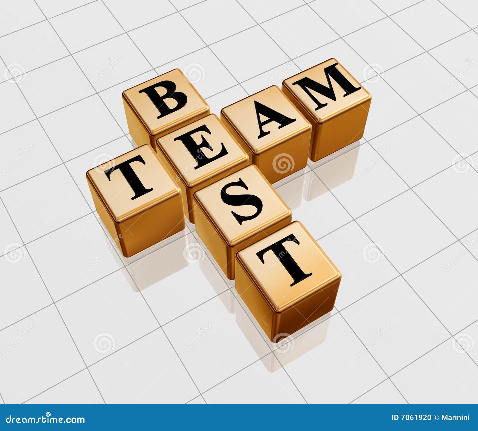 Goldenes bestes Team stock abbildung. Illustration von mitarbeit - 7061920